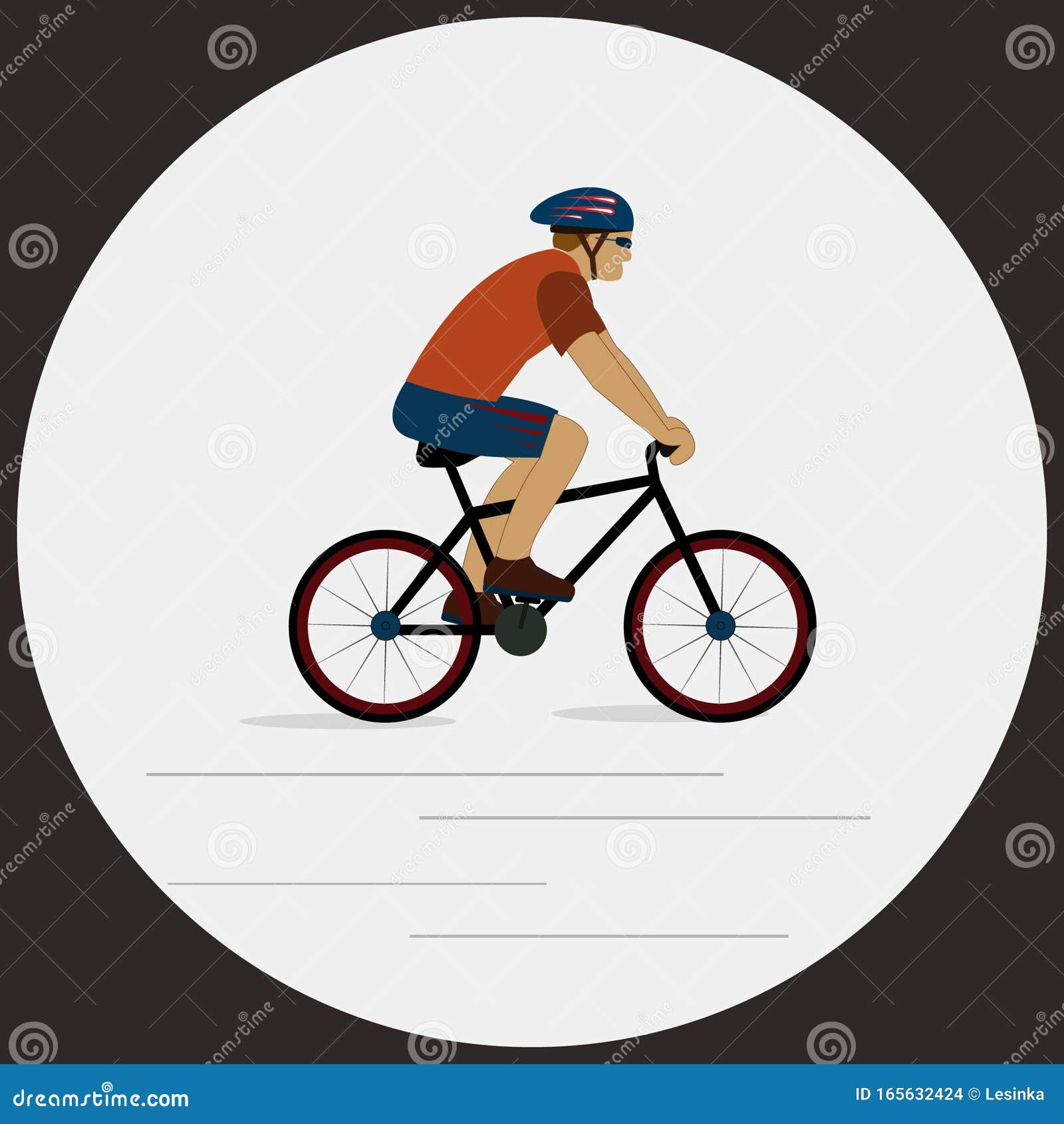 Cyclist logo, vector stock vector. Illustration of workout - 165632424