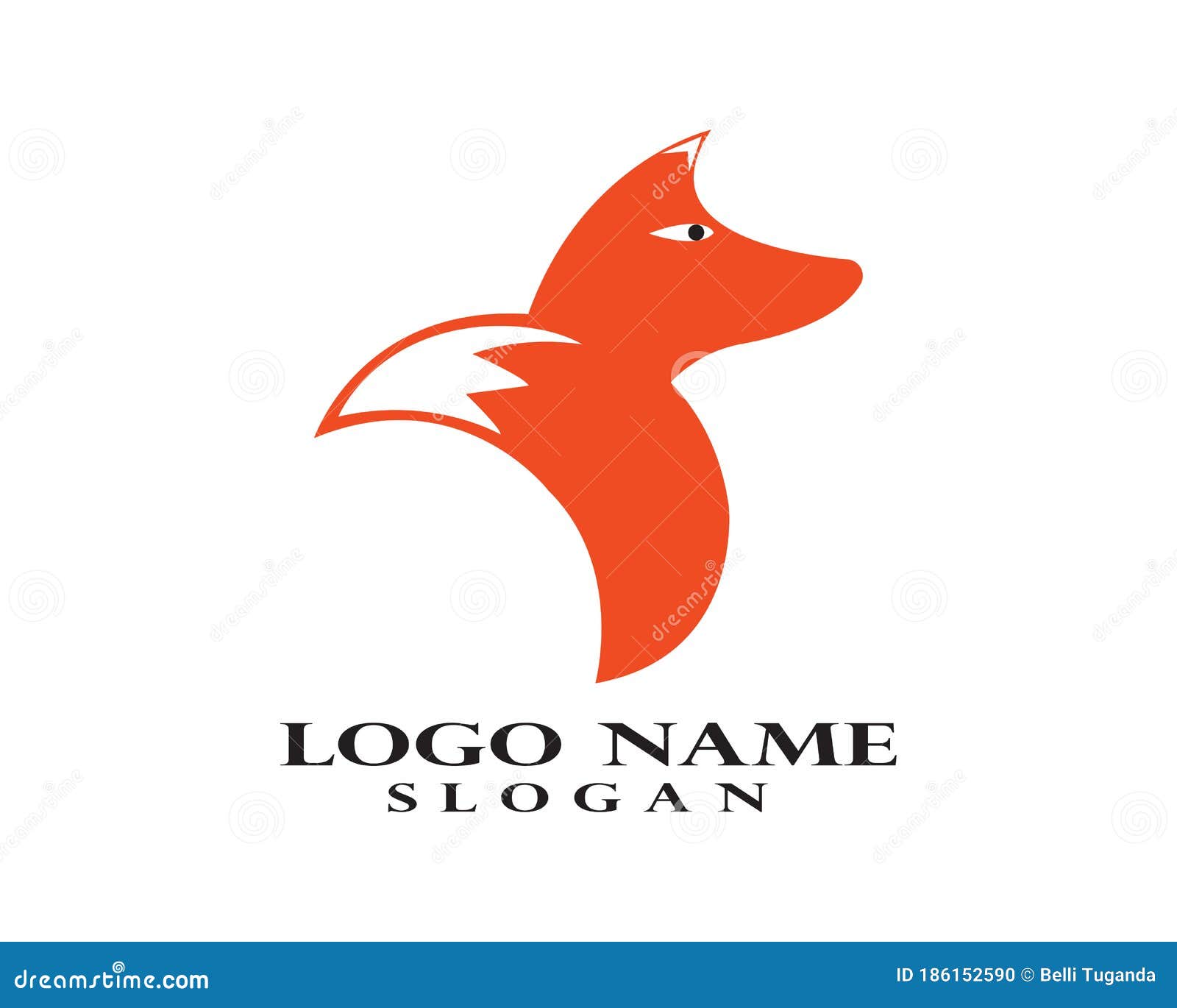 Logo En Symbolen Voor Vossen Vector Illustratie - Illustration of ...