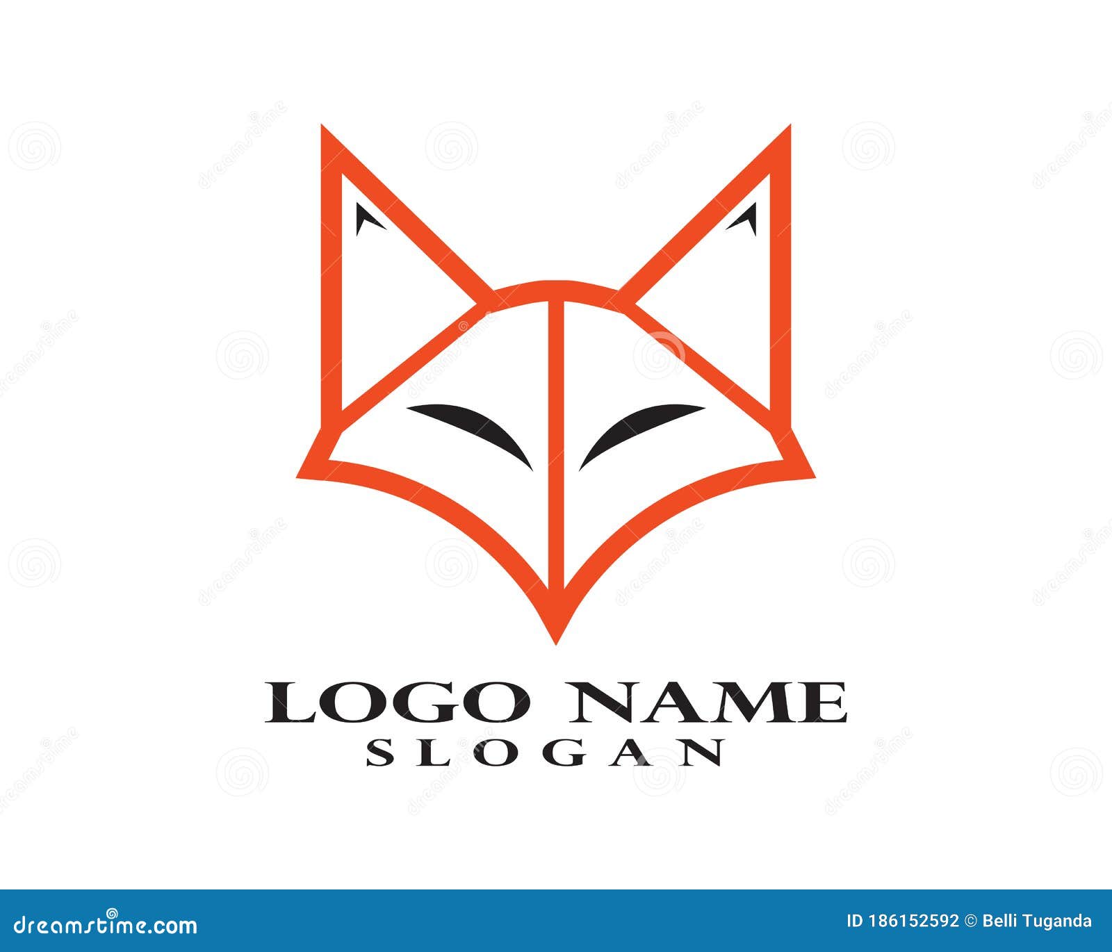 Logo En Symbolen Voor Vossen Vector Illustratie - Illustration of wild ...