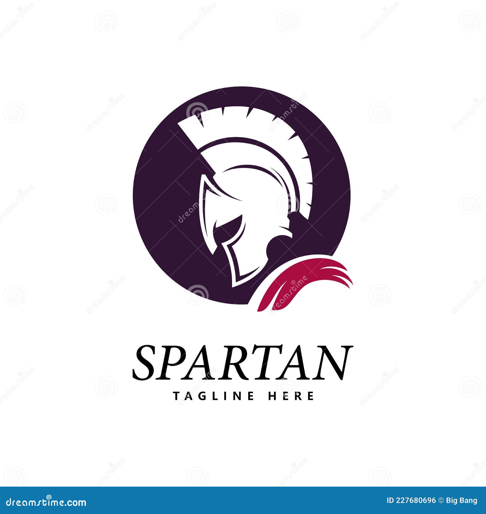 Logo Espartano Vector Casco Spartano Ilustración del Vector ...
