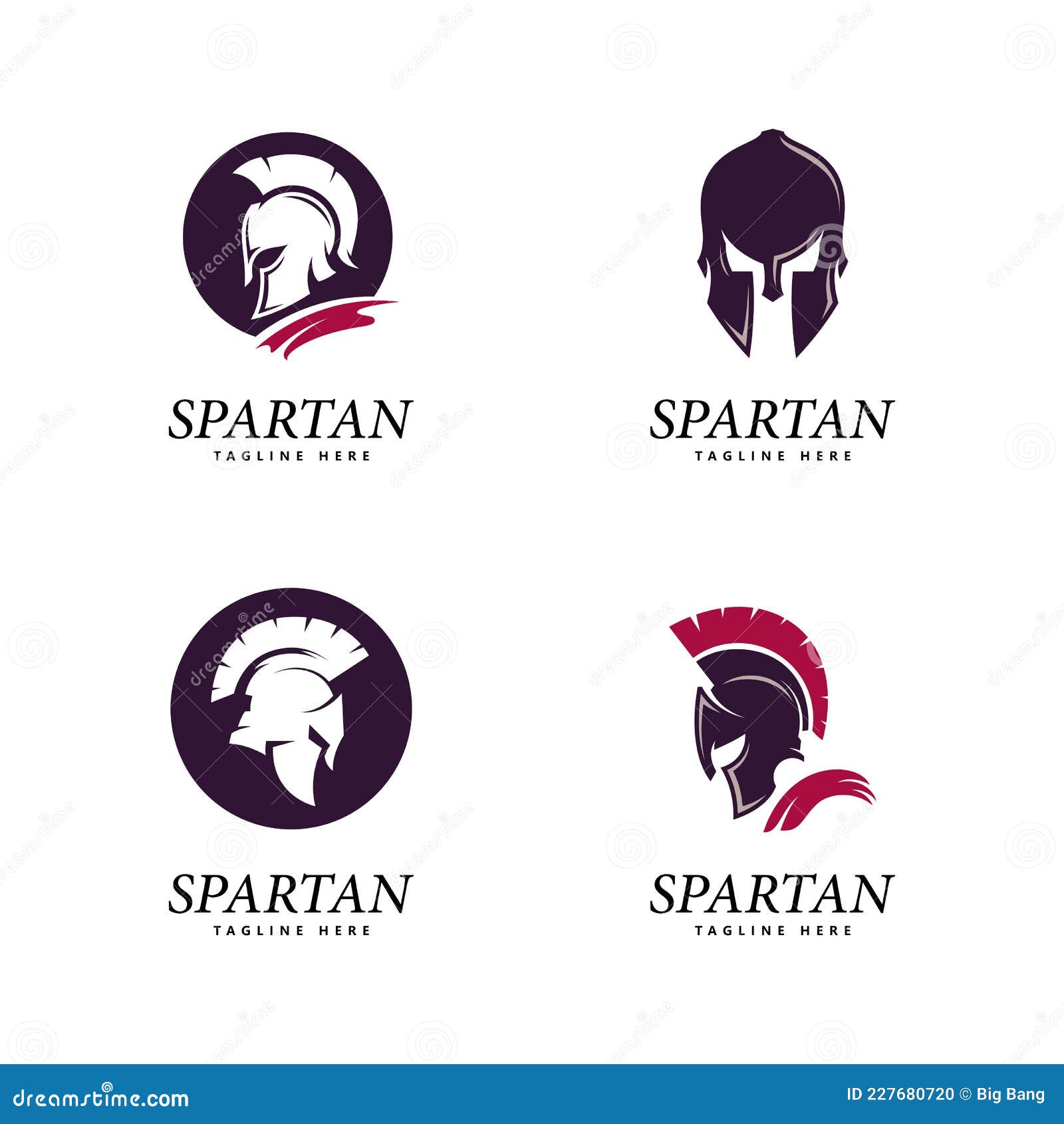 Logo Espartano Vector Casco Spartano Ilustración del Vector ...