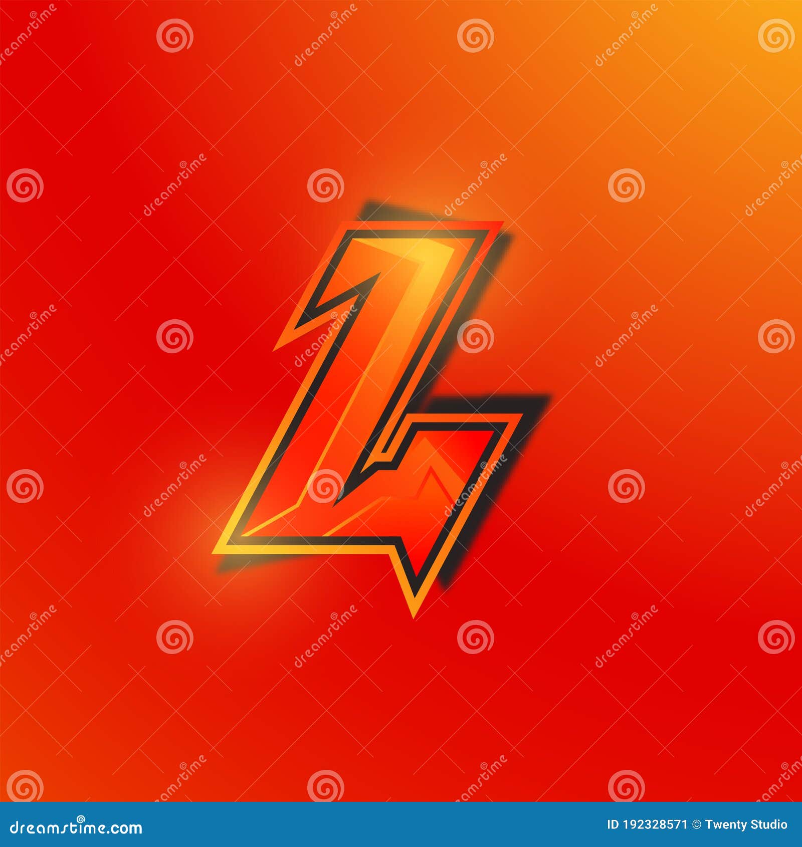 Logo Esport L Alphabet Gaming Logo Stock Vector - Illustration of ...