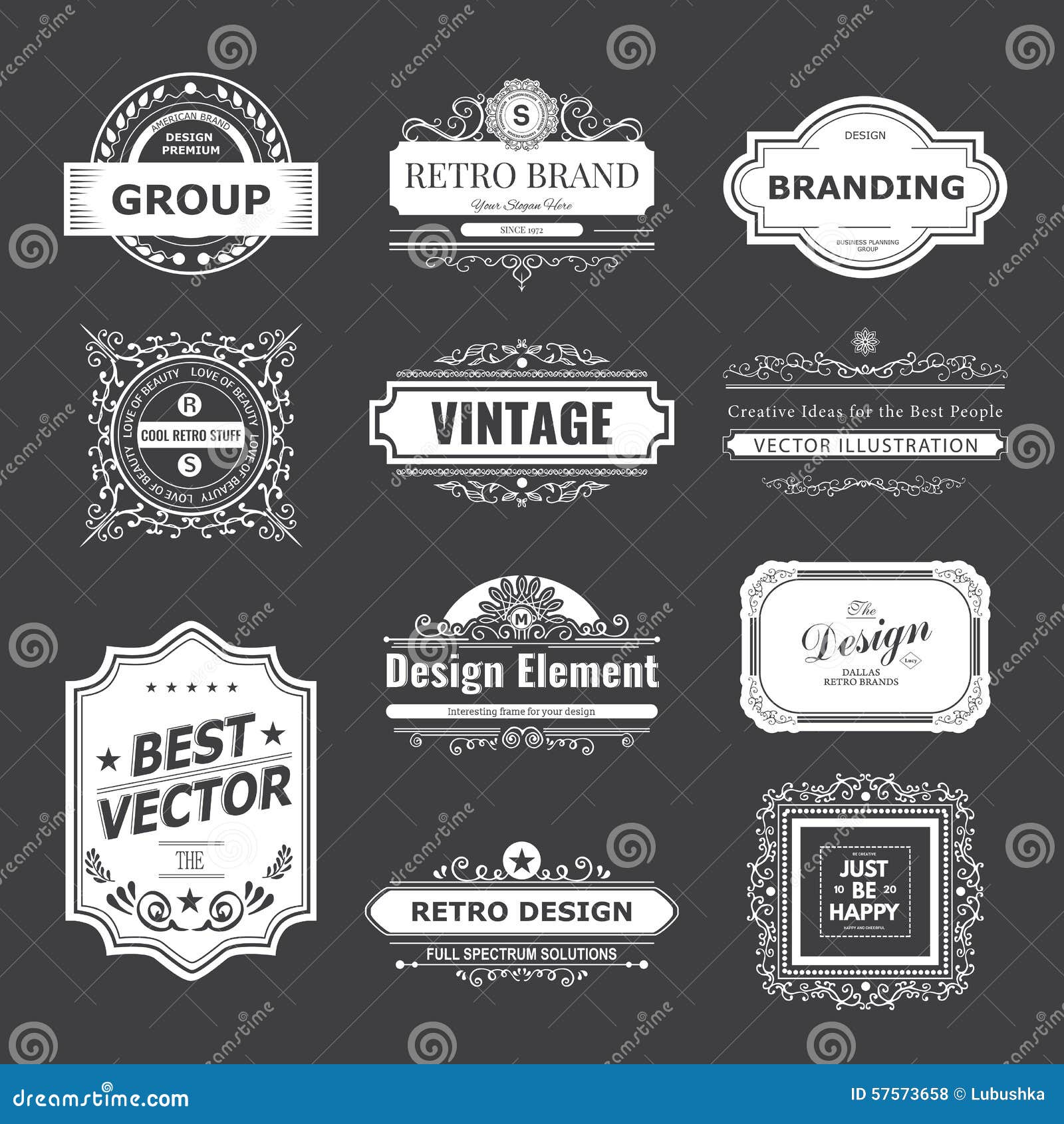 Logo Et Monogrammes De Conception Illustration de Vecteur ...