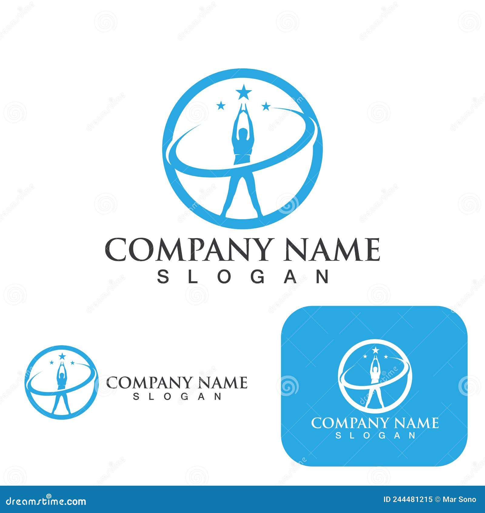 Logo Et Symbole D'exercice Sain Eps10 Illustration de Vecteur ...