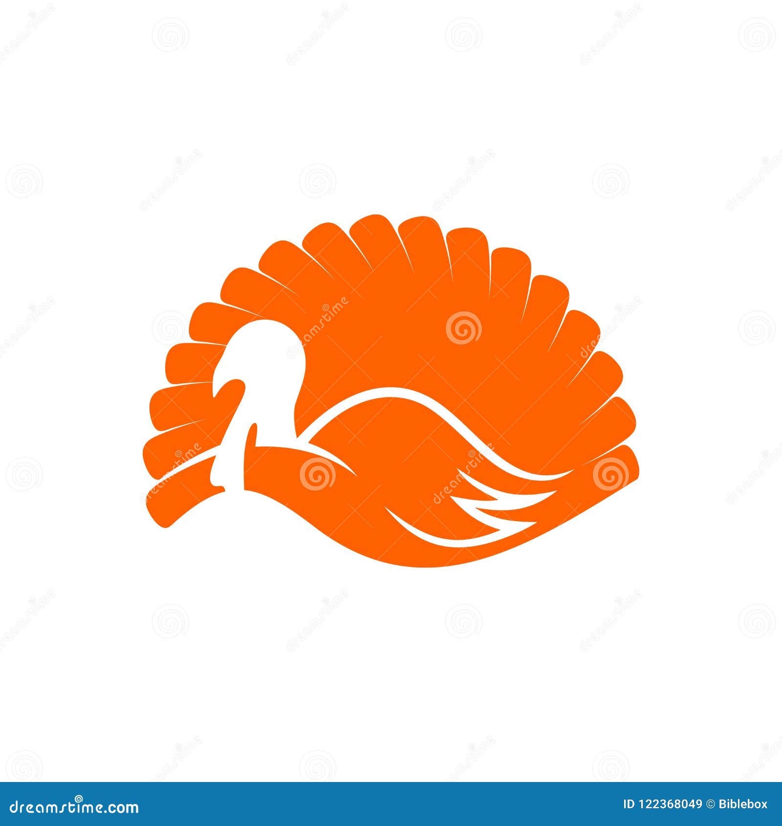 Logo Et Symbole D'une Dinde Pour Le Thanksgiving Illustration de ...