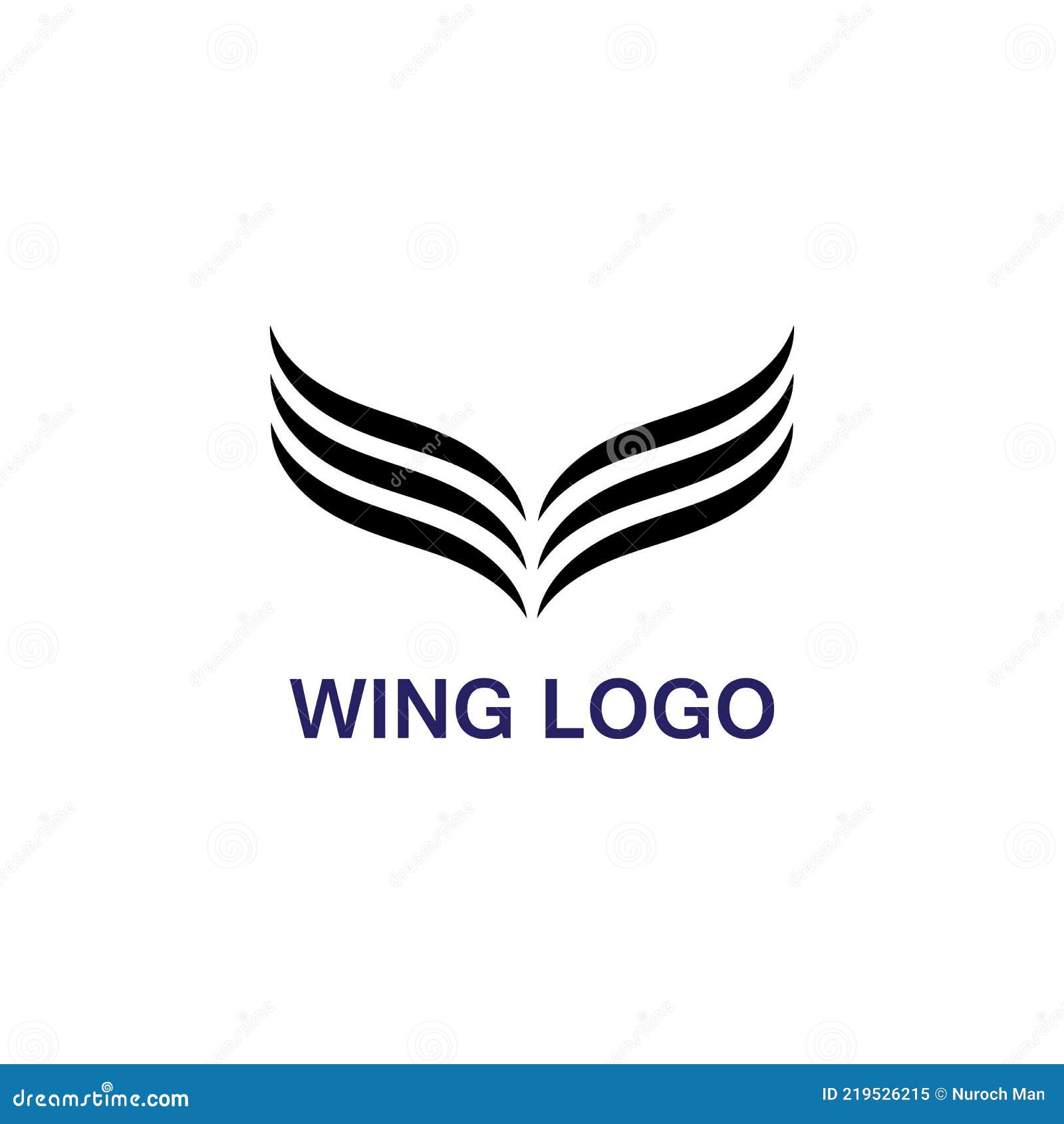 Logo et symbole de l'aile. illustration de vecteur. Illustration du ...