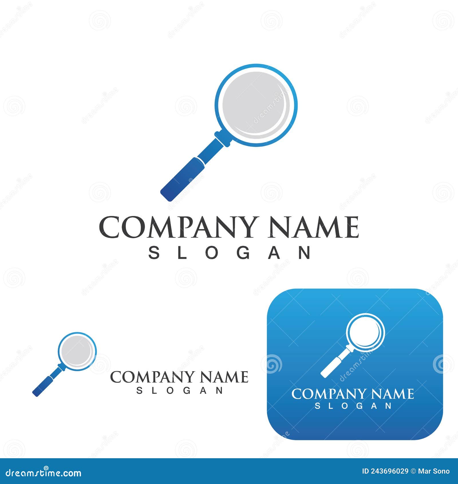 Logo Et Symbole De La Loupe Illustration Stock - Illustration du ...
