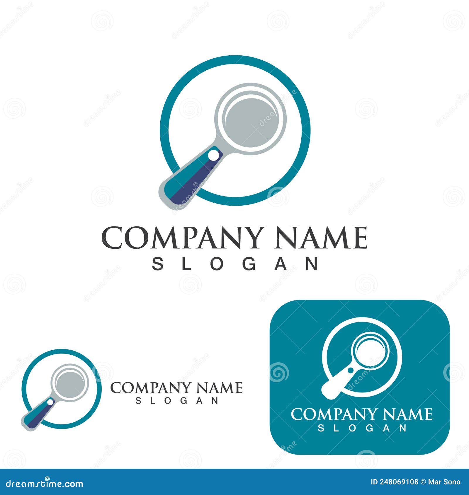 Logo Et Symbole De La Loupe Illustration de Vecteur - Illustration du ...