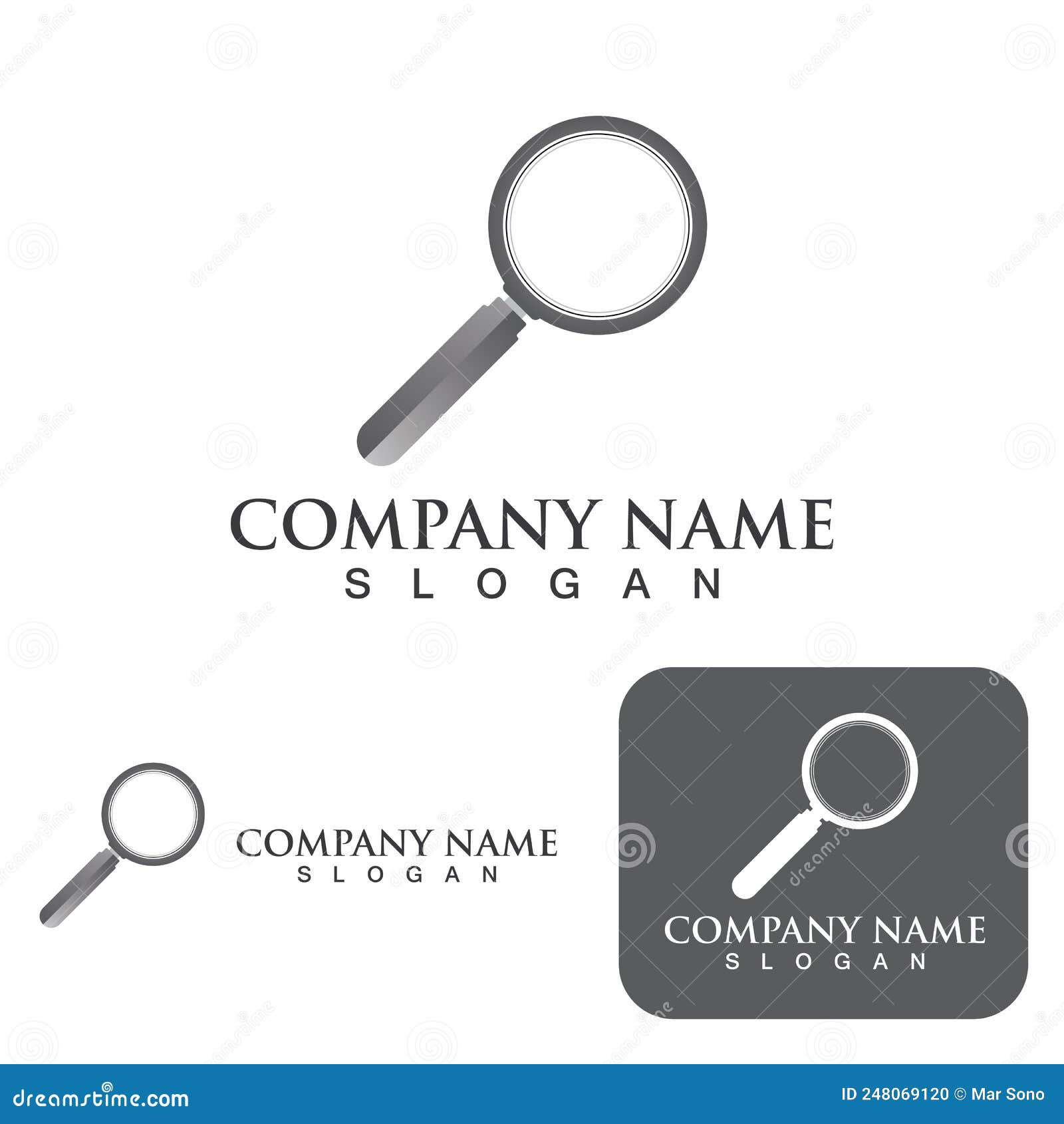 Logo Et Symbole De La Loupe Illustration de Vecteur - Illustration du ...