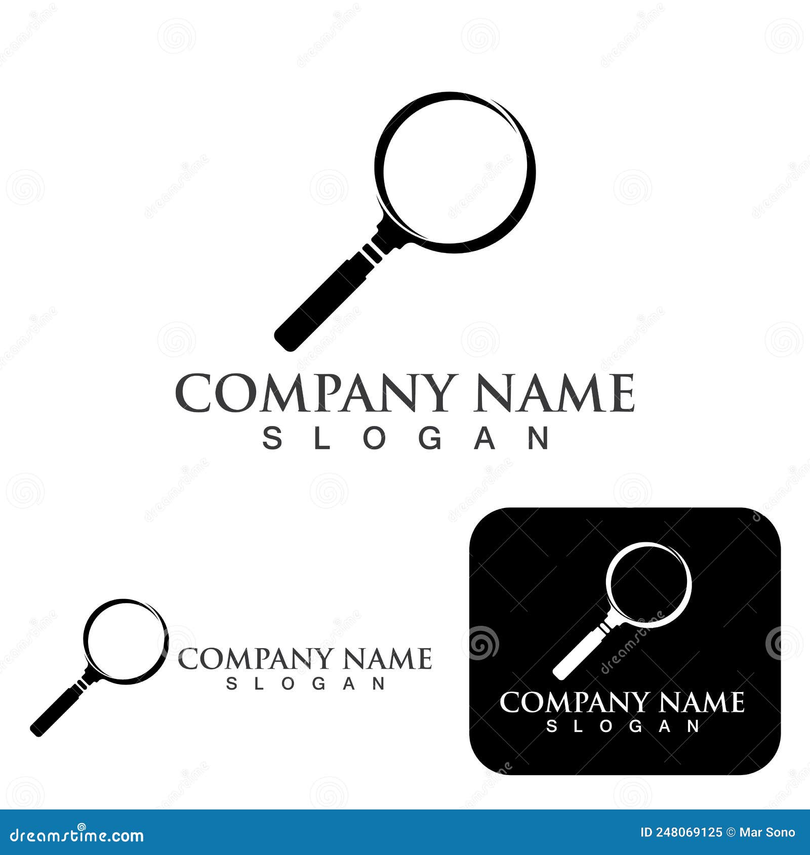 Logo Et Symbole De La Loupe Illustration de Vecteur - Illustration du ...