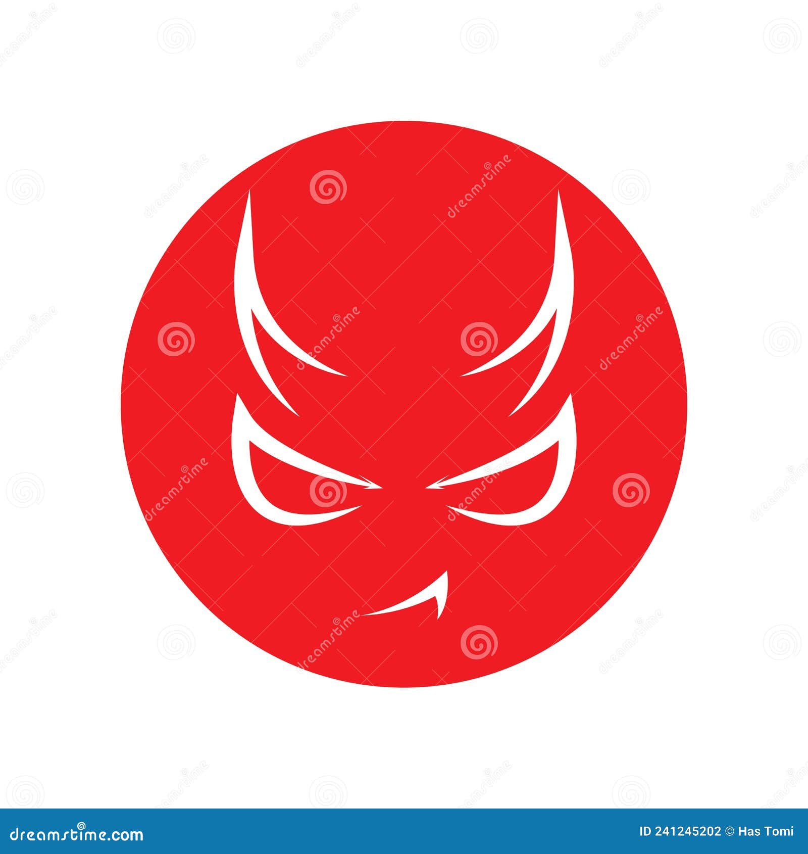 Logo et symbole du diable illustration stock. Illustration du tête ...
