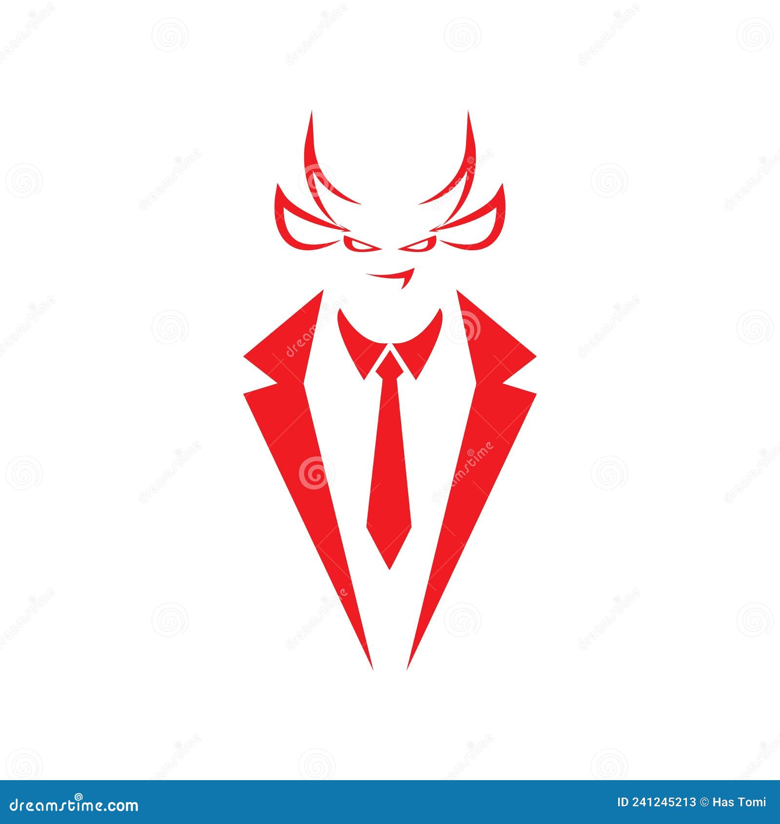 Logo et symbole du diable illustration stock. Illustration du mammifère ...
