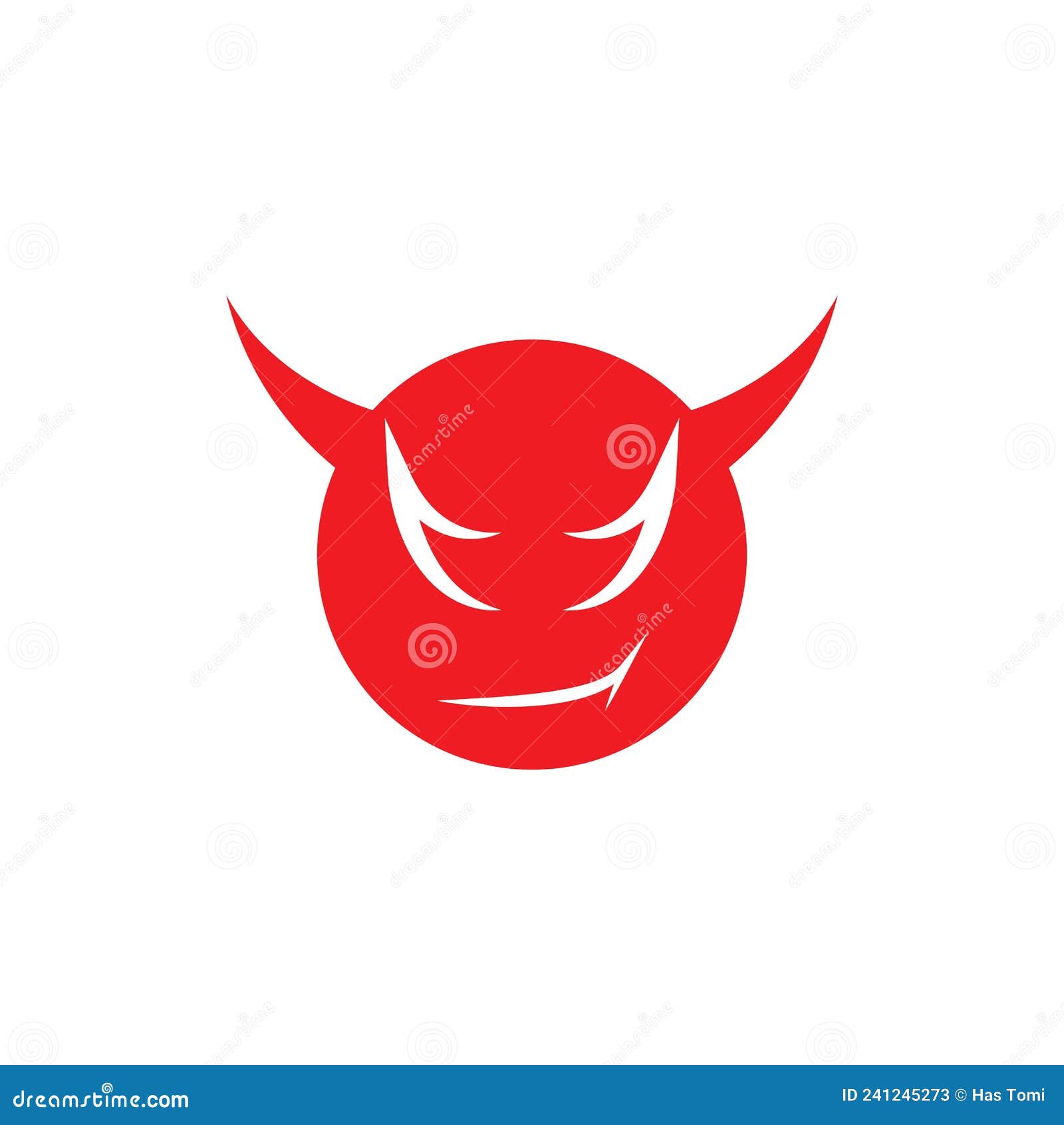 Logo et symbole du diable illustration stock. Illustration du rouge ...