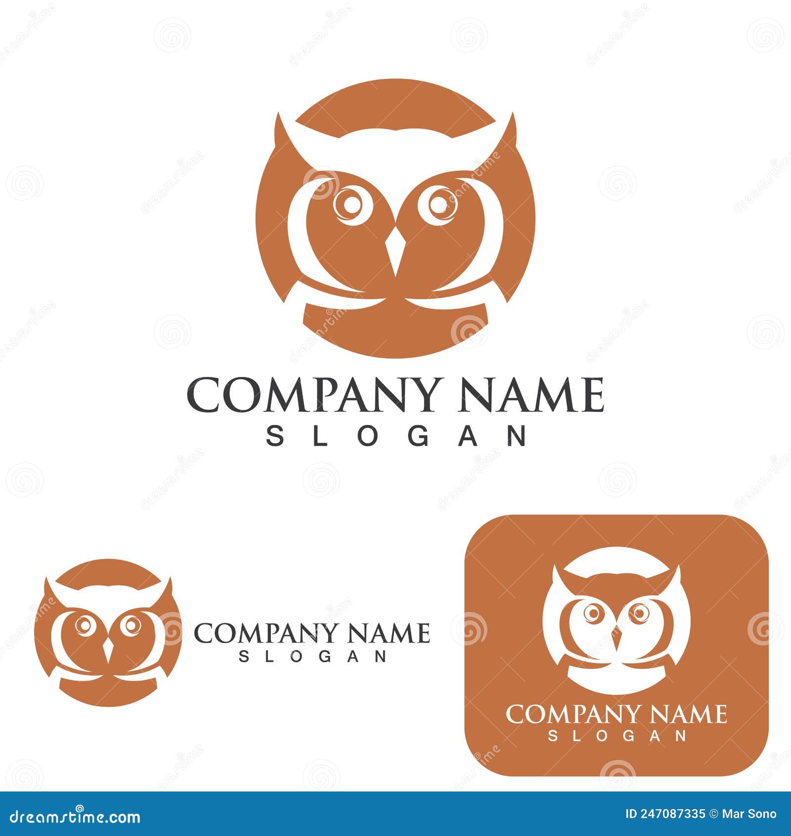 Logo Et Symbole Vectoriel De Hibou Eps10 Illustration de Vecteur ...