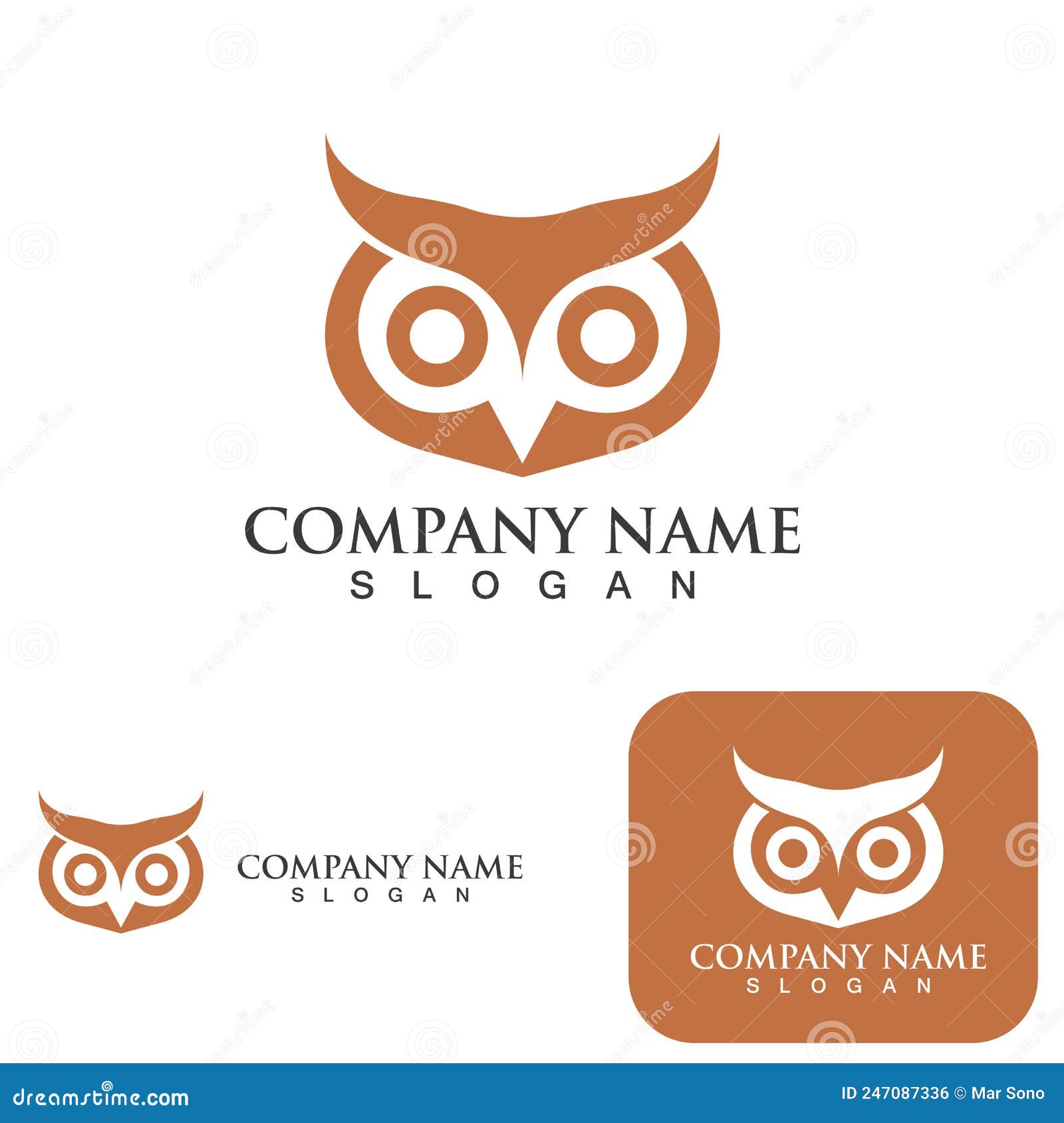 Logo Et Symbole Vectoriel De Hibou Eps10 Illustration de Vecteur ...