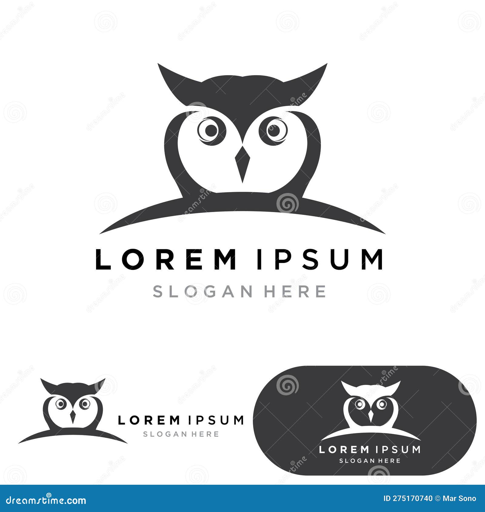 Logo Et Symbole Vectoriel De Hibou Eps10 Illustration de Vecteur ...