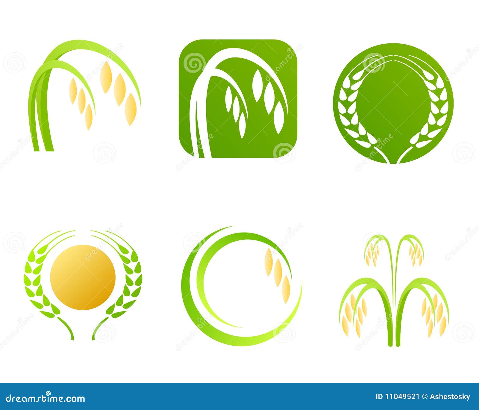 Logo Et Symboles D'industrie De Riz Illustration de Vecteur ...