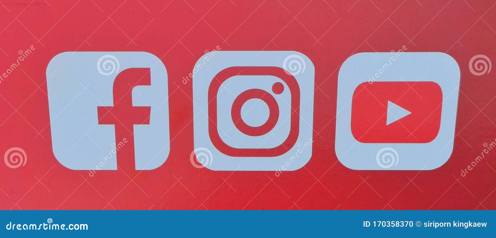 Logo Facebook, Instagram,YouTube Editorial Image - Image of facebook ...