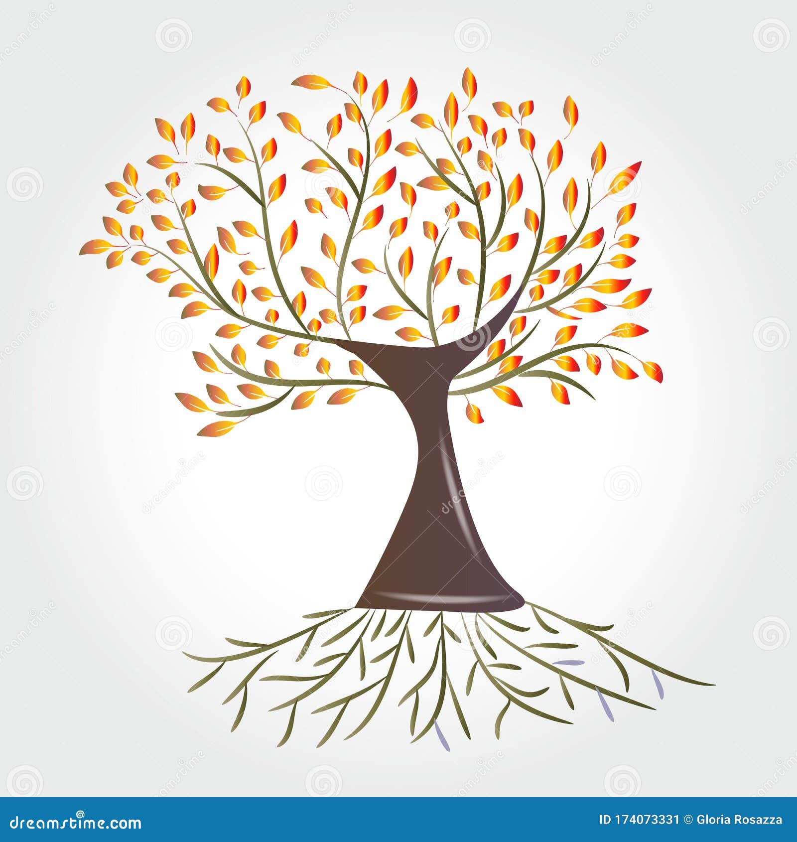 Logo Fall Tree Symbol Icon Vector Stock Vector - Illustration of forest ...