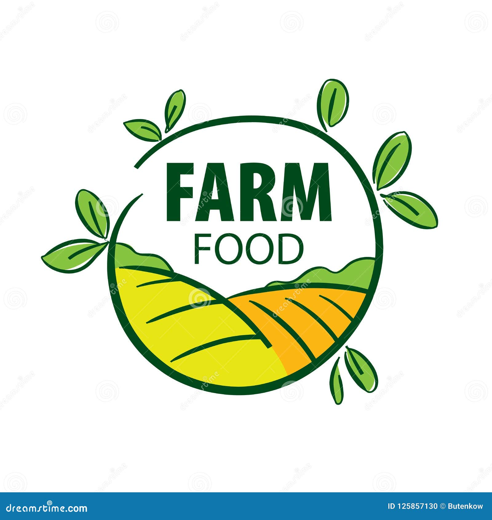 Logo farm food stock vector. Illustration of fresh, branding - 125857130