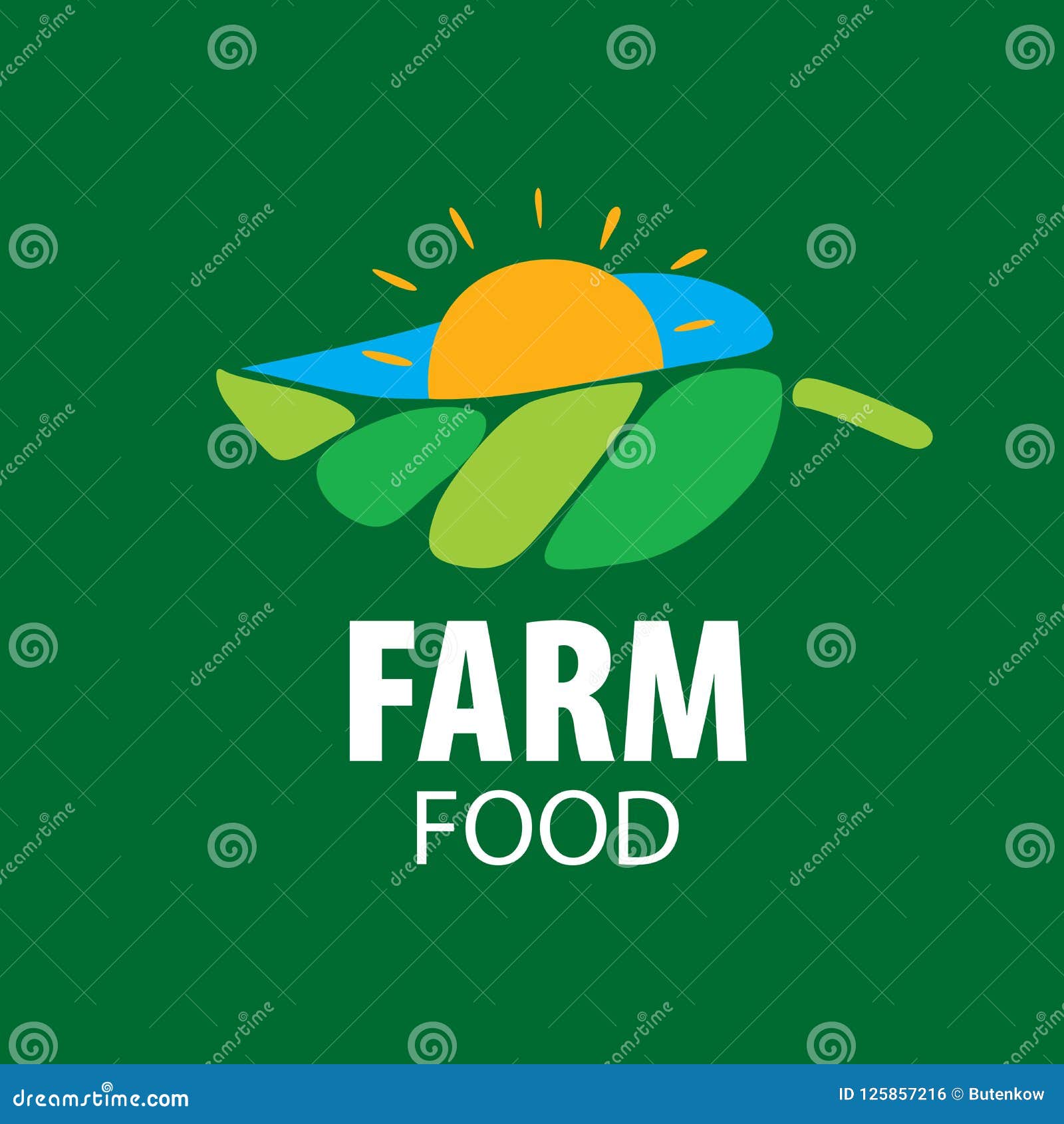 Logo farm food stock vector. Illustration of company - 125857216