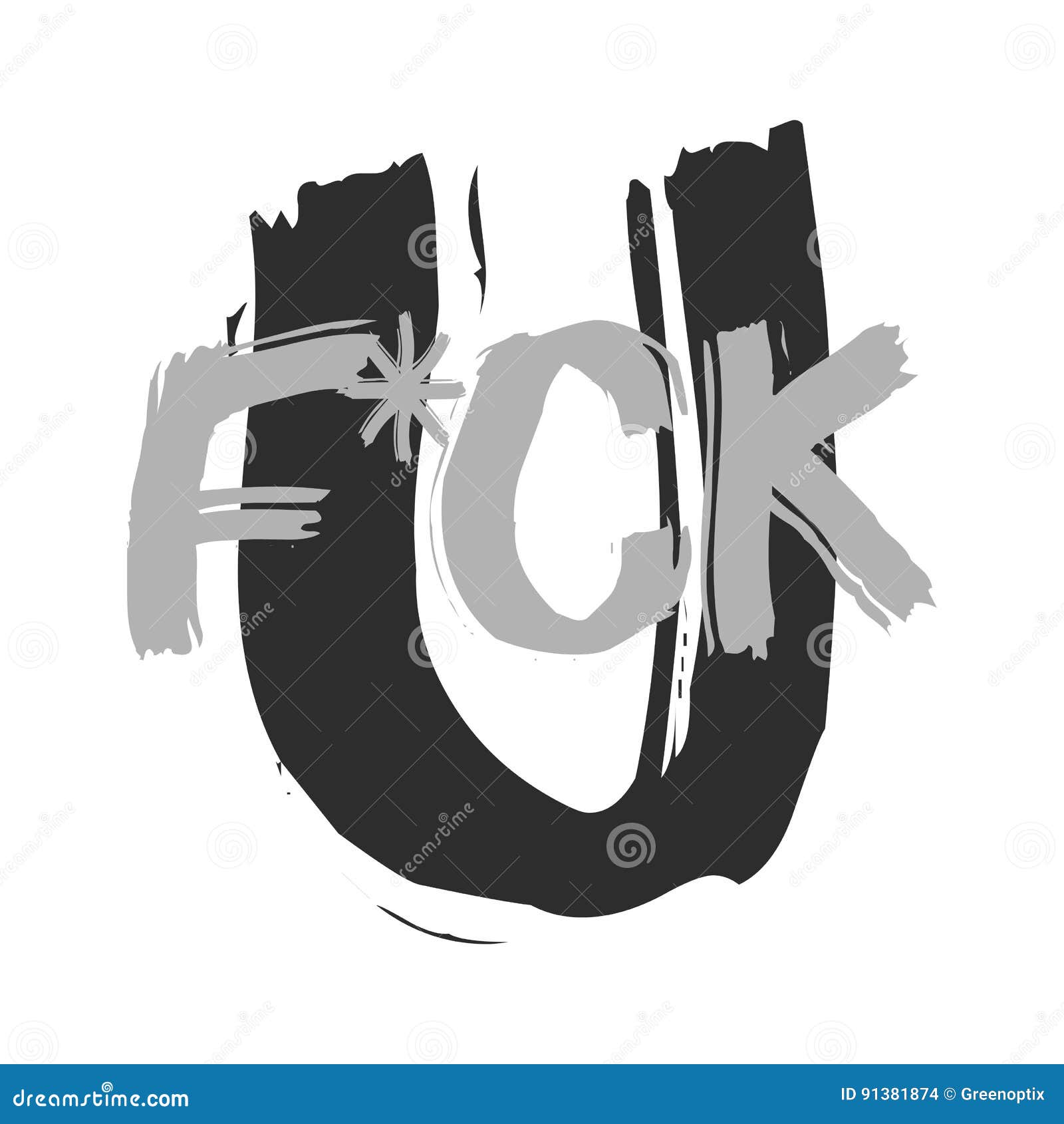 Logo FCK U d'illustration illustration de vecteur. Illustration du descripteur - 91381874