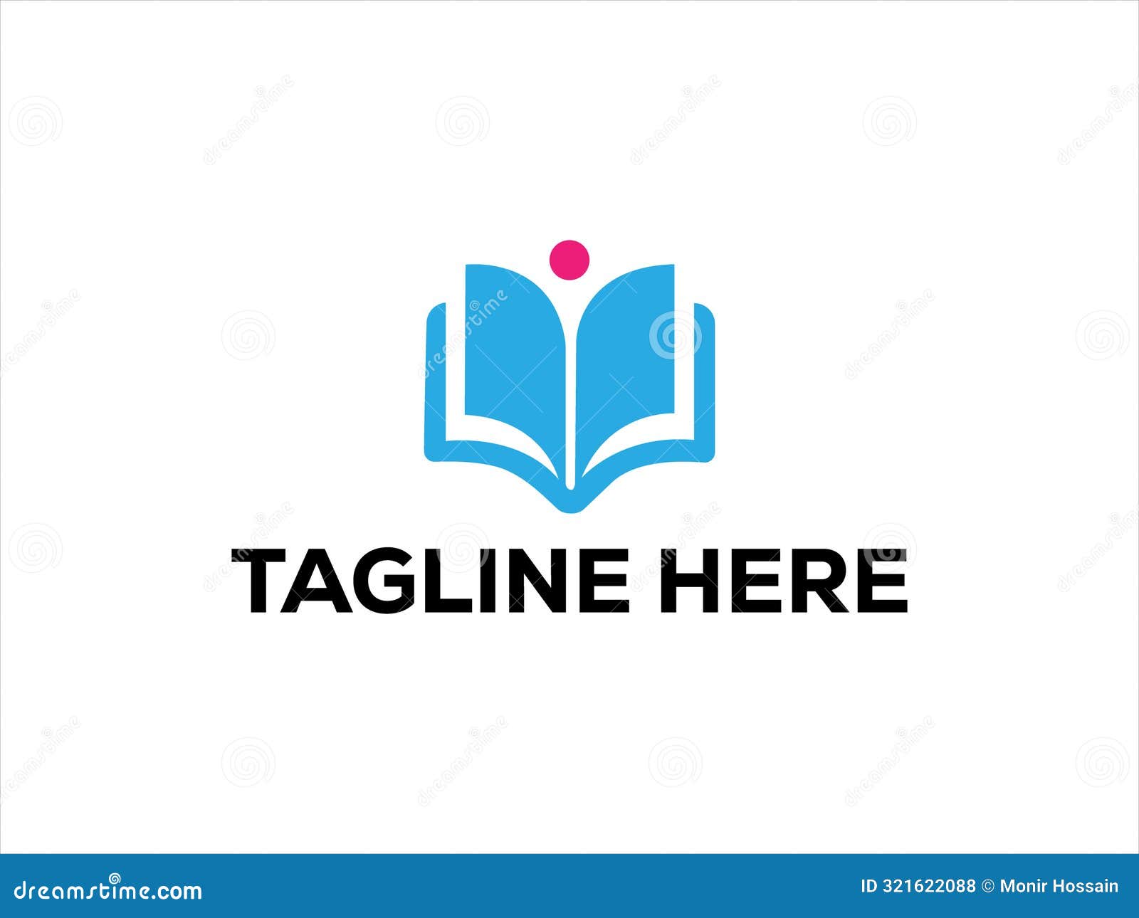 Simple book logo stock vector. Illustration of school - 321622088