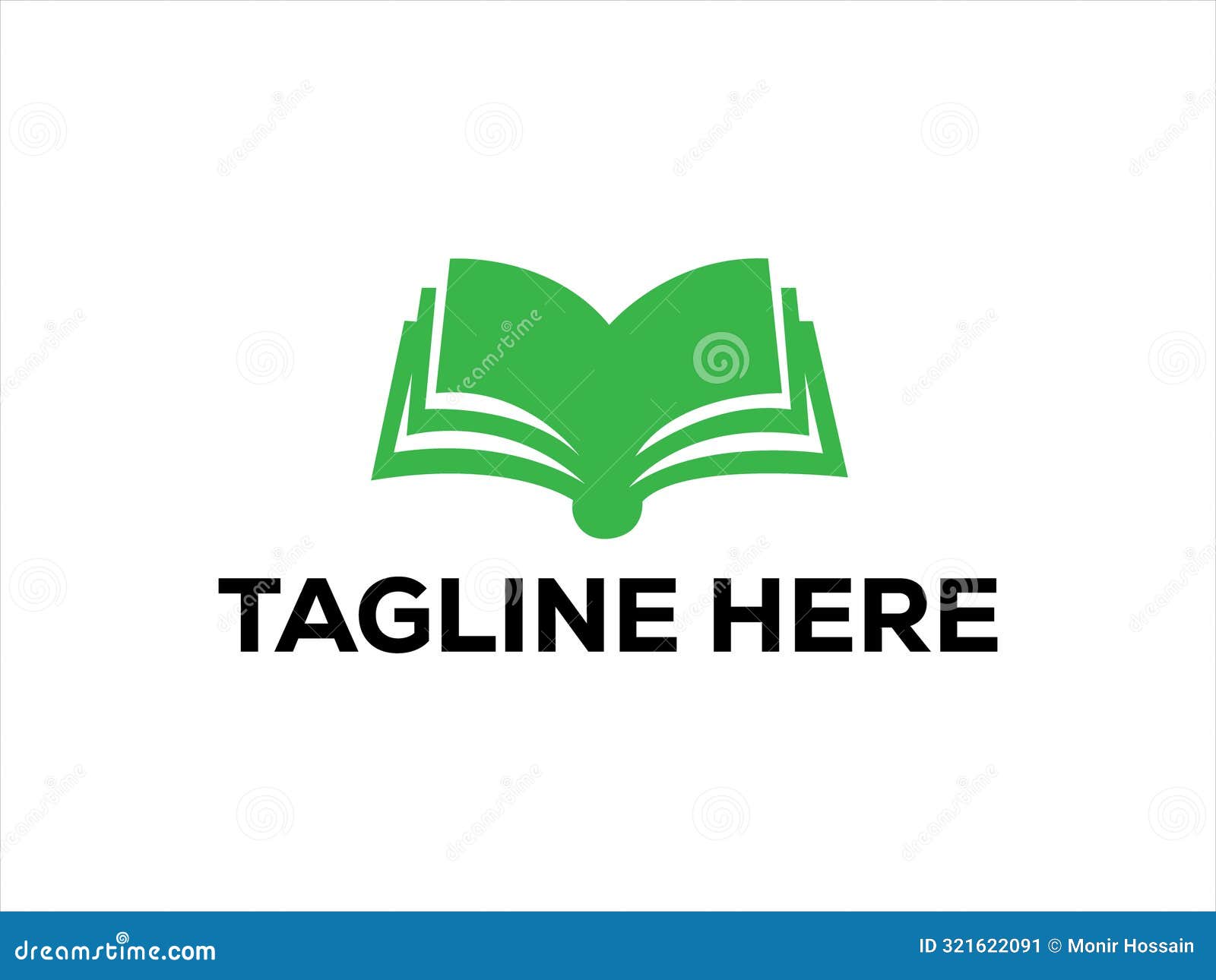 Simple book logo stock vector. Illustration of page - 321622091