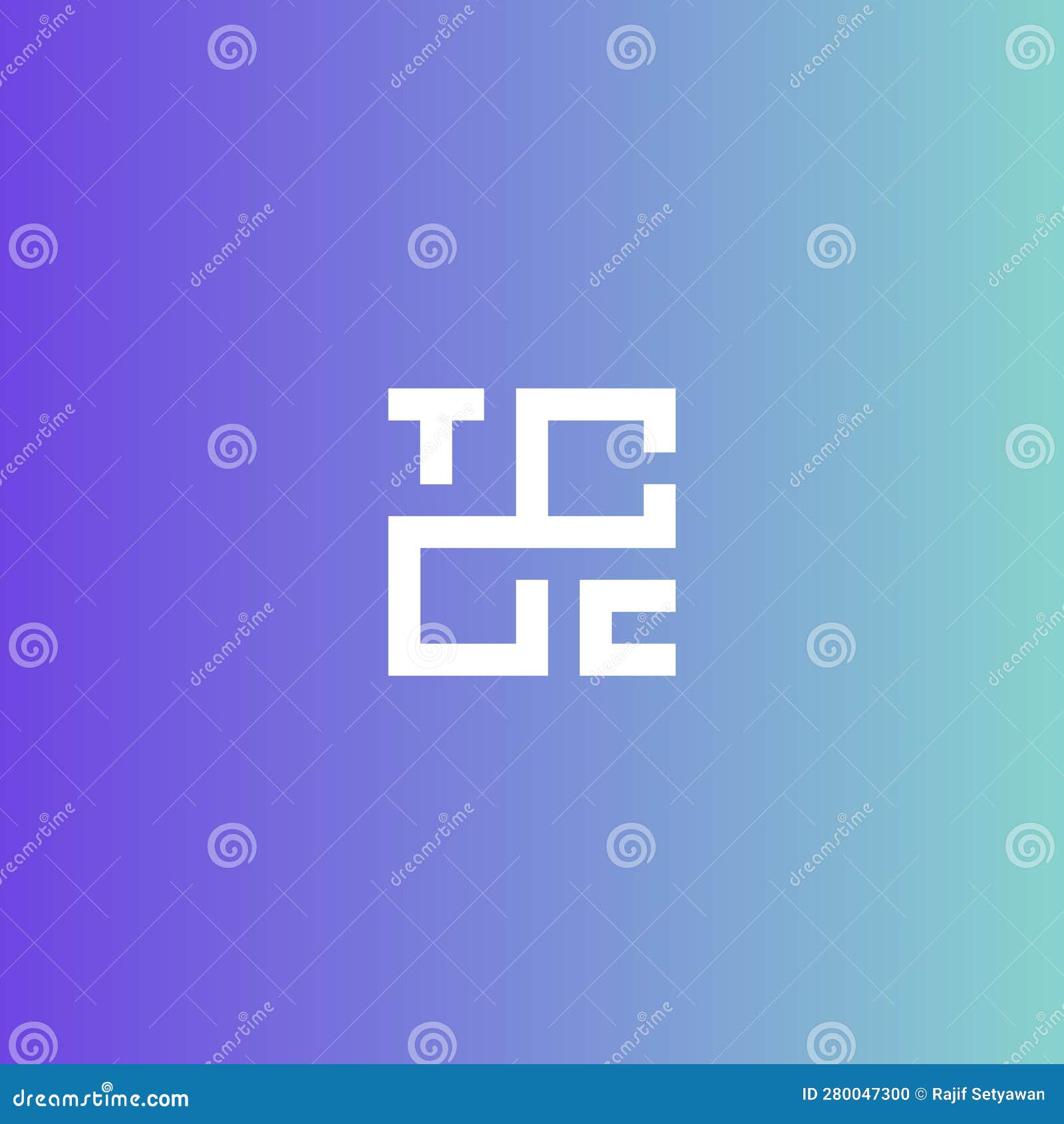 Initials Letters TCGC Square Logo Design Stock Vector - Illustration of ...