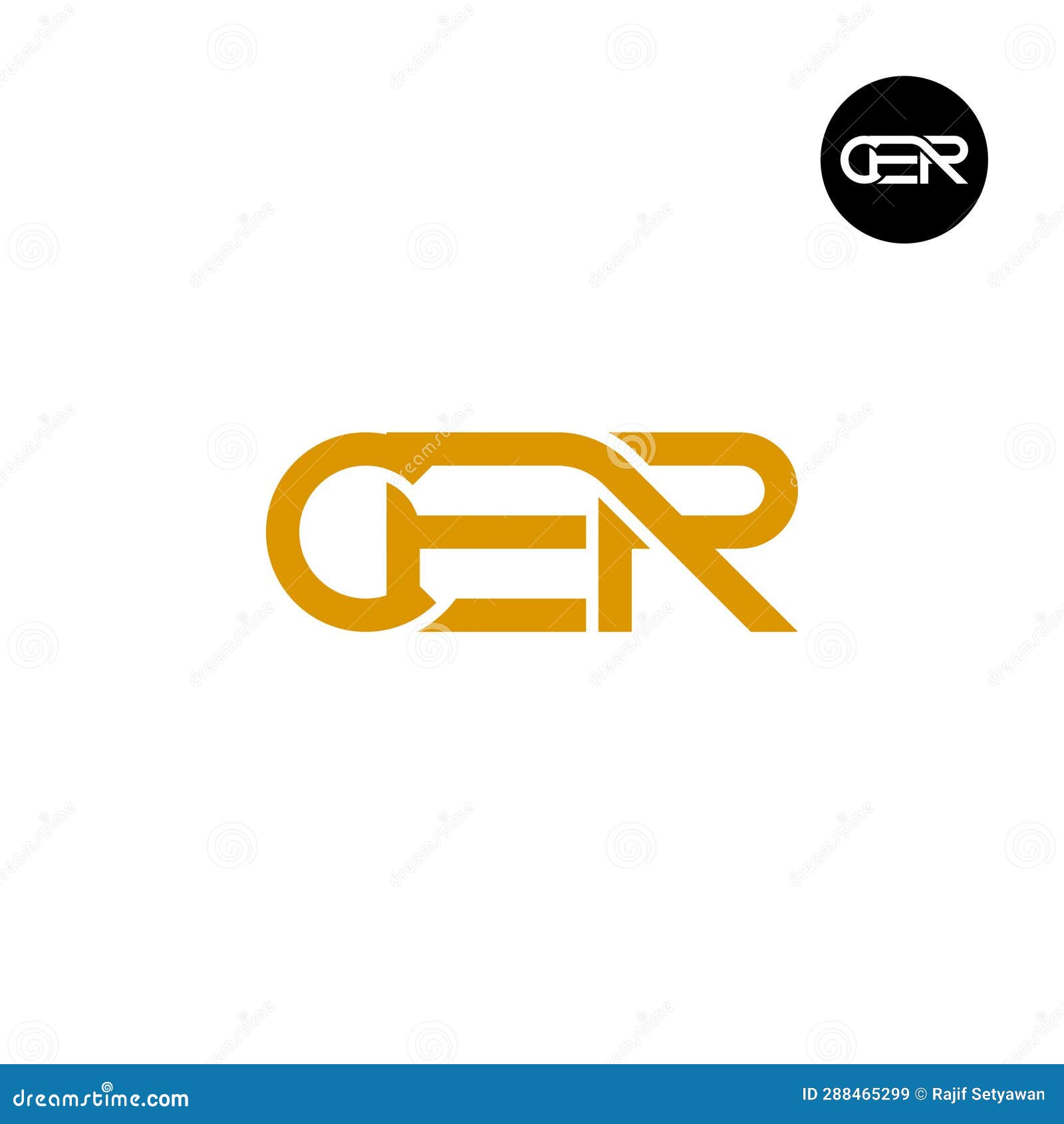 Letter CER Monogram Logo Design Stock Vector - Illustration of ...