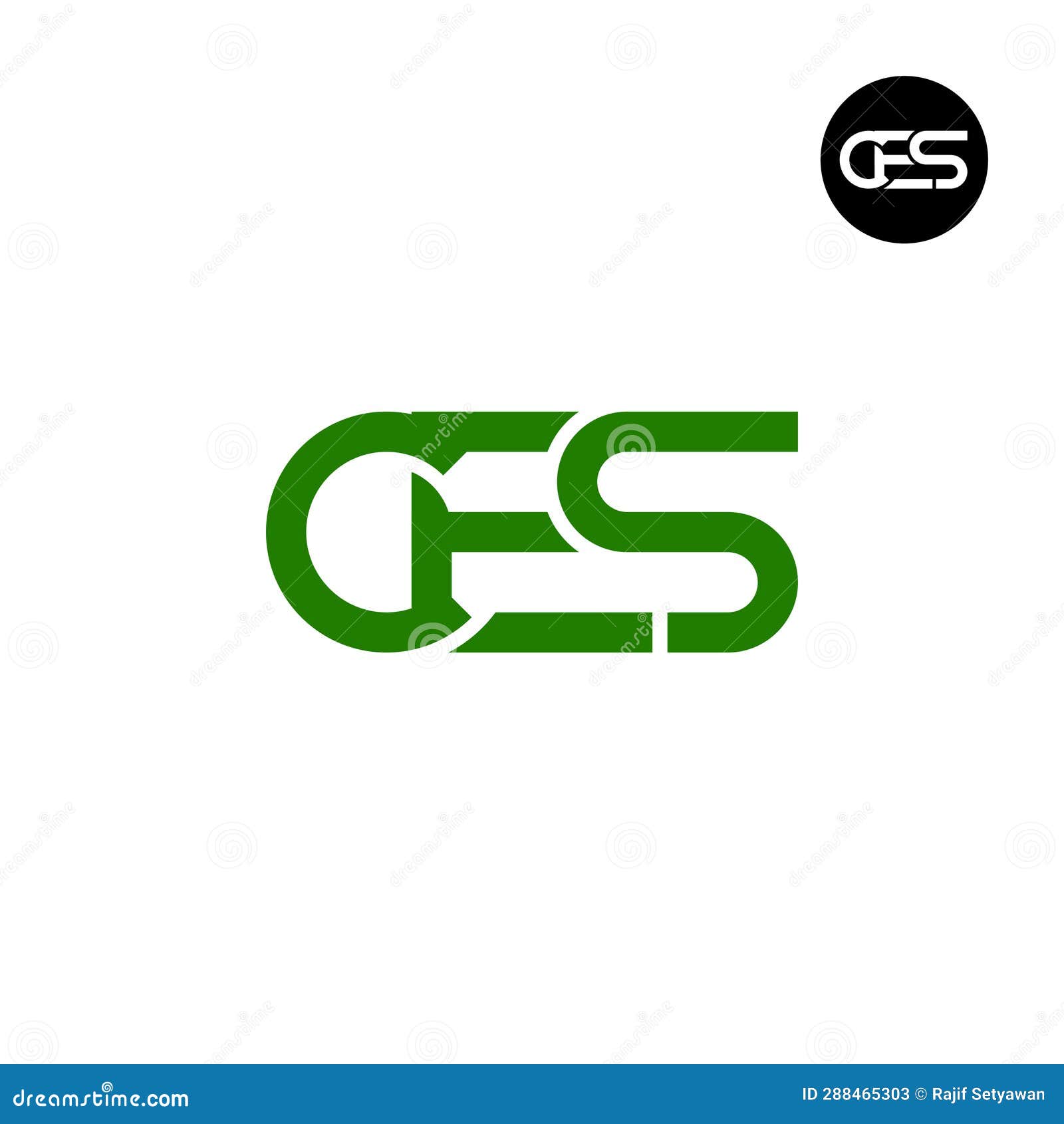 Letter CES Monogram Logo Design Stock Vector - Illustration of ...