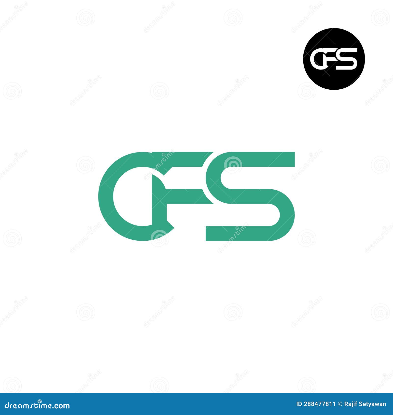 Letter CFS Monogram Logo Design Stock Vector - Illustration of venture ...
