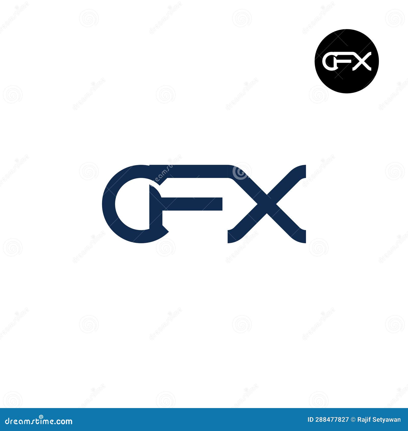 Letter CFX Monogram Logo Design Stock Illustration - Illustration of ...