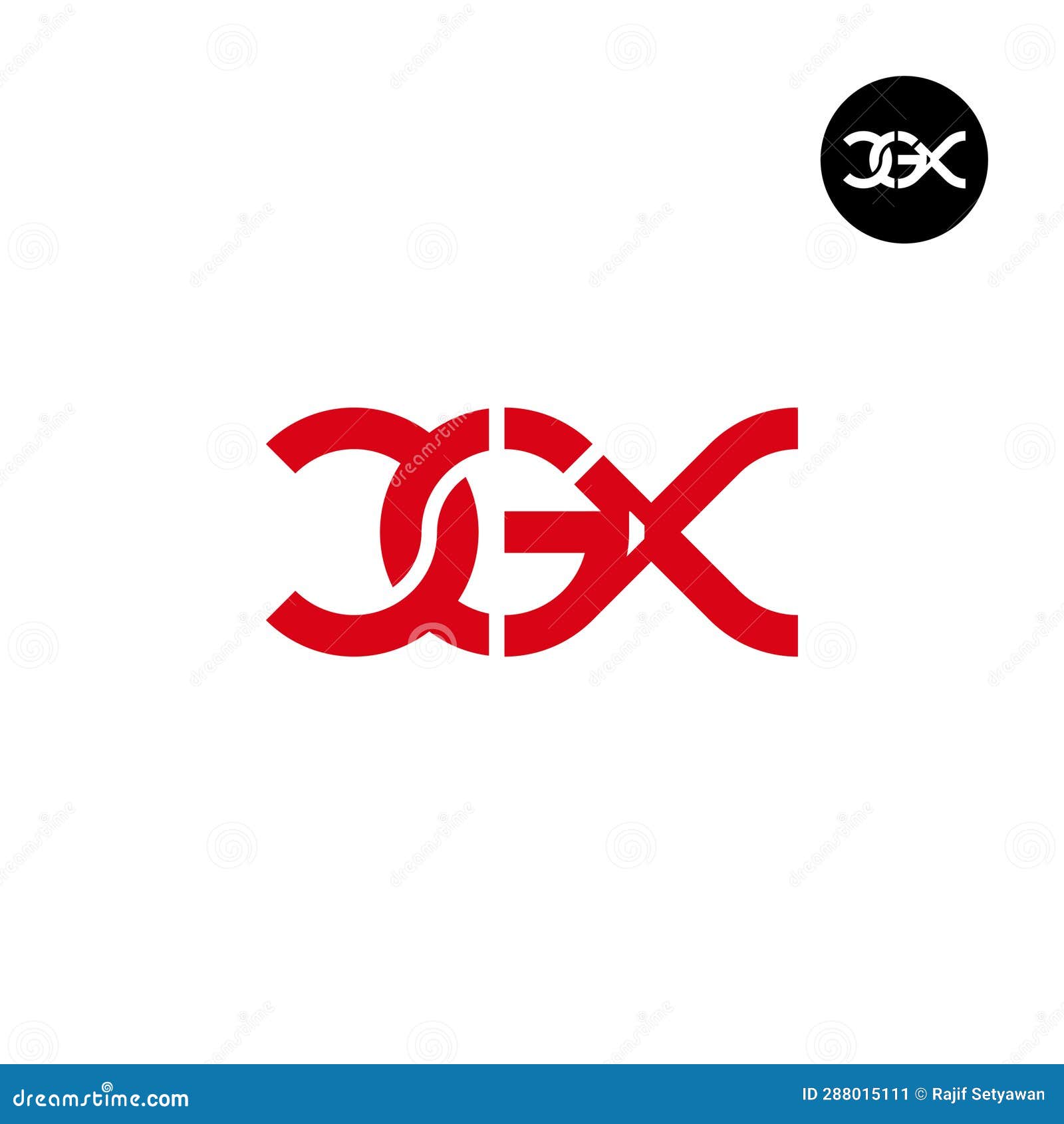Letter CGX Monogram Logo Design Stock Illustration - Illustration of ...