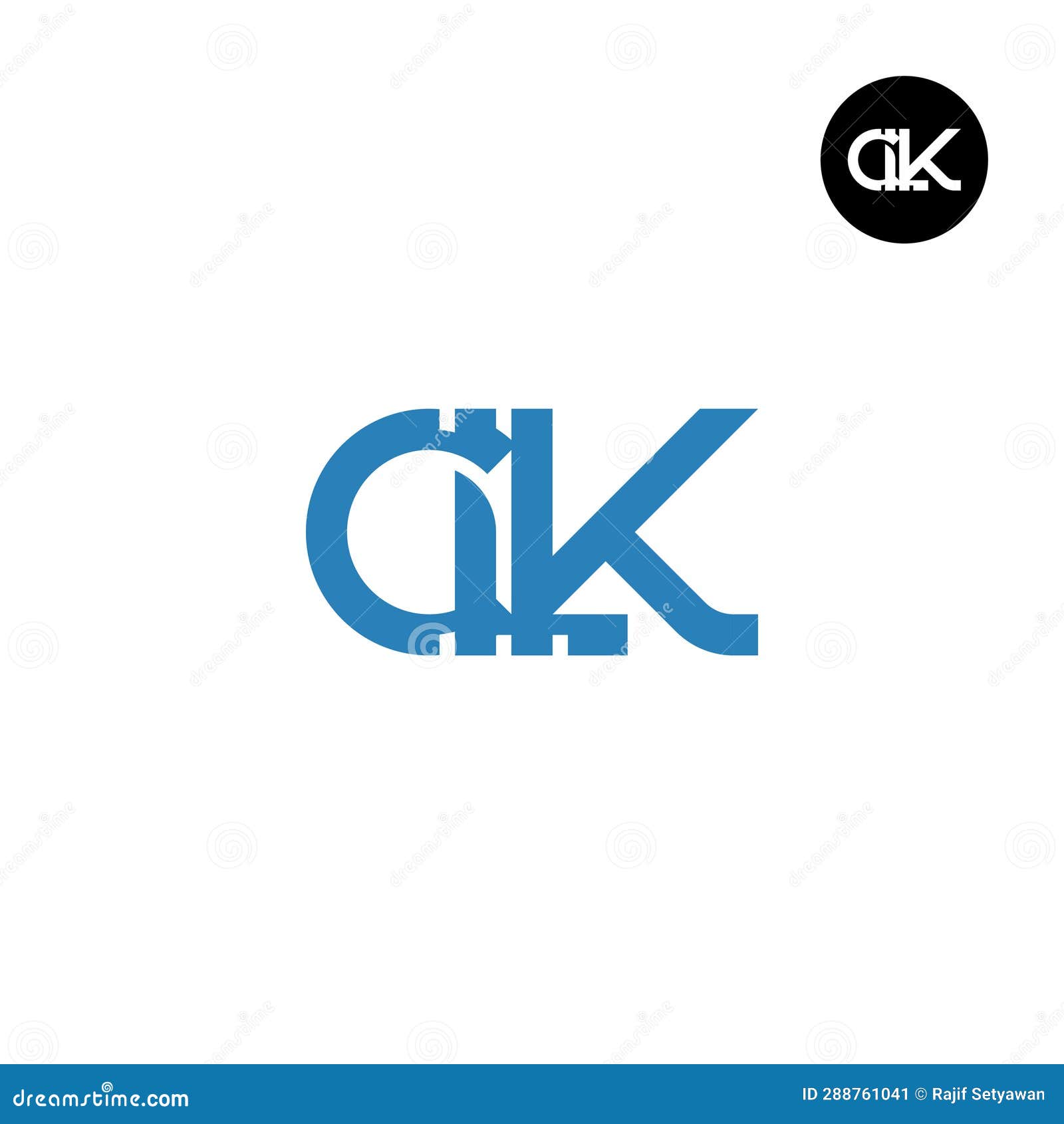 Letter CLK Monogram Logo Design Stock Vector - Illustration of letters ...