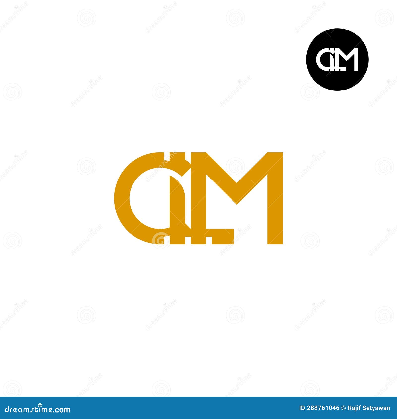 Letter CLM Monogram Logo Design Stock Illustration - Illustration of ...