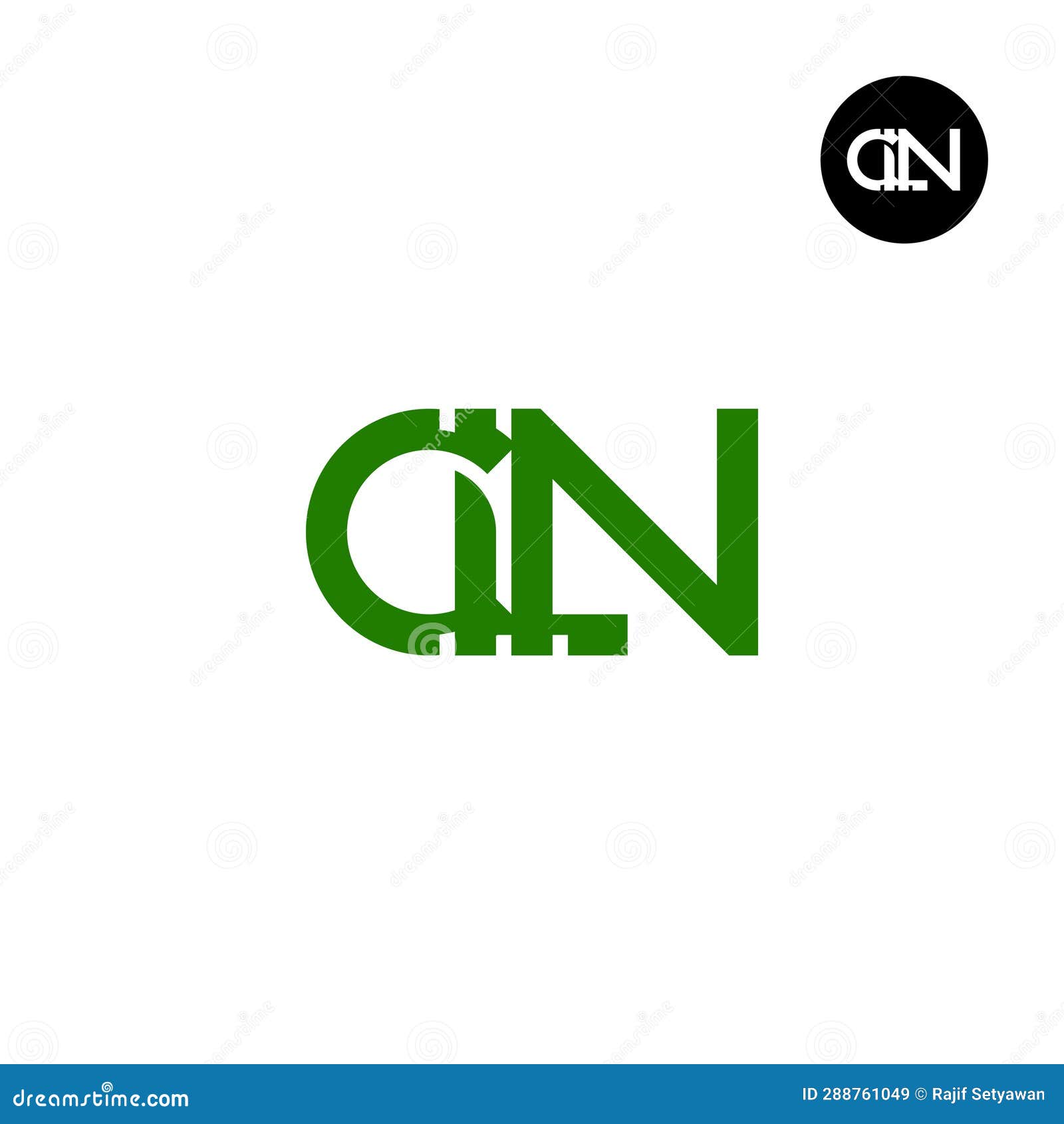 Letter CLN Monogram Logo Design Stock Illustration - Illustration of ...