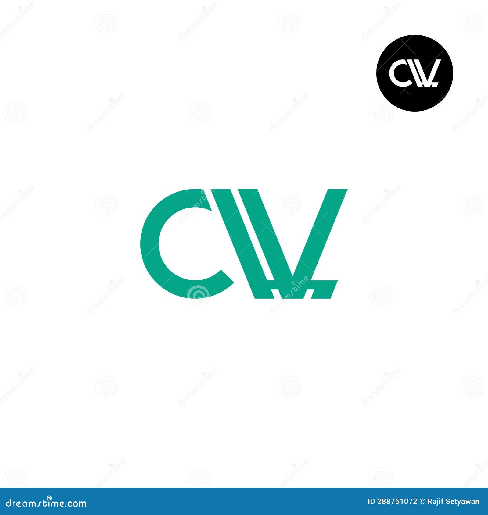 Letter CLV Monogram Logo Design Stock Illustration - Illustration of ...