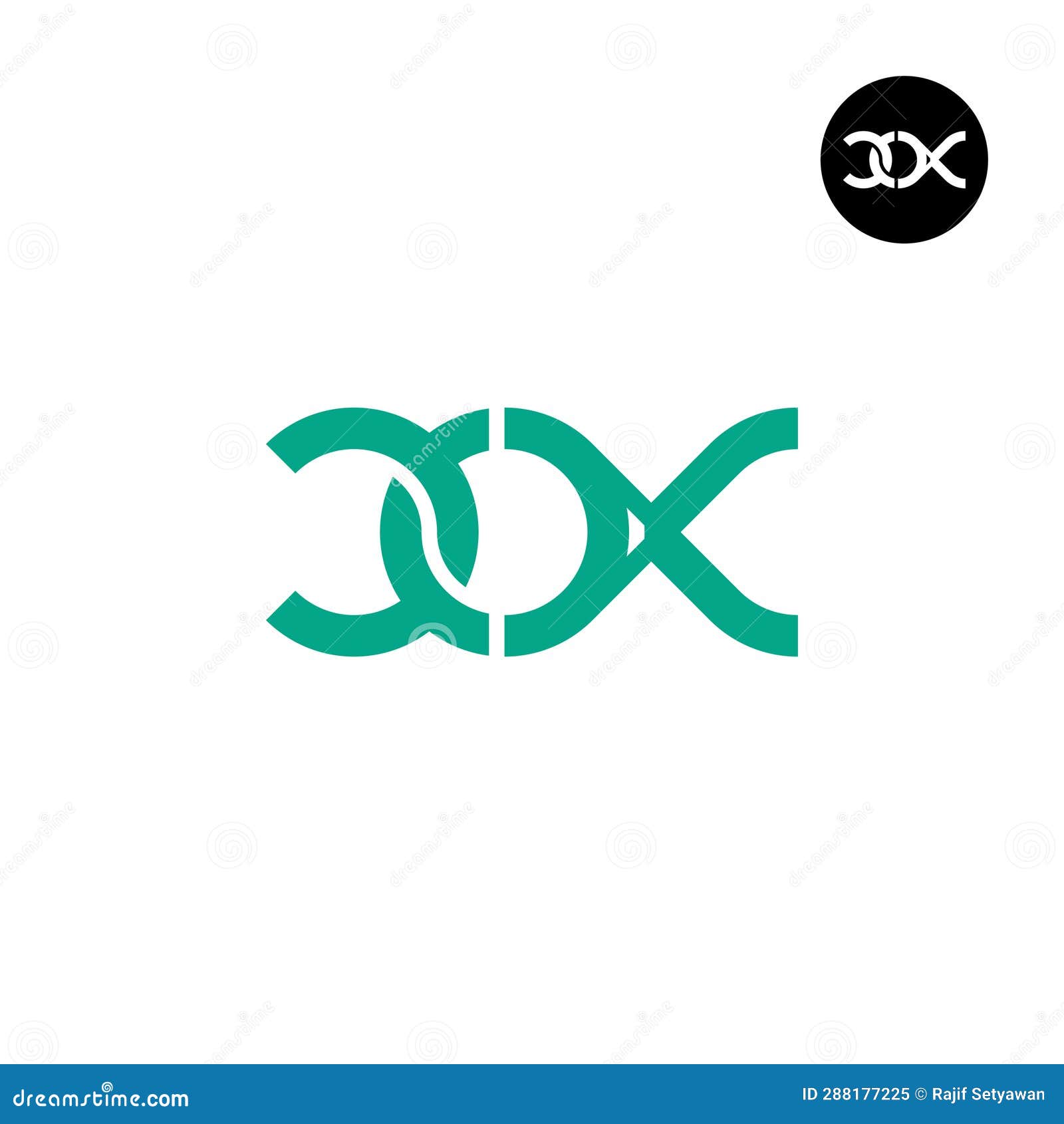 Letter COX Monogram Logo Design Stock Vector - Illustration of ...
