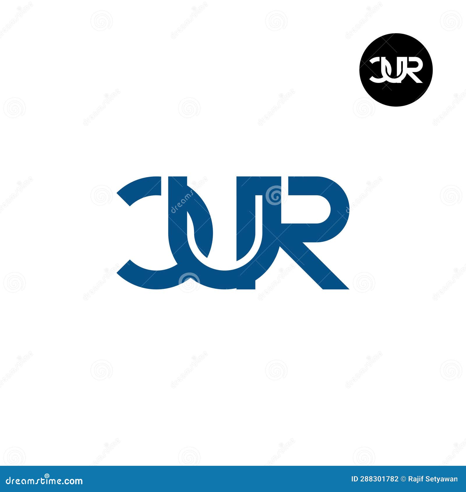 Letter CUR Monogram Logo Design Stock Vector - Illustration of ...