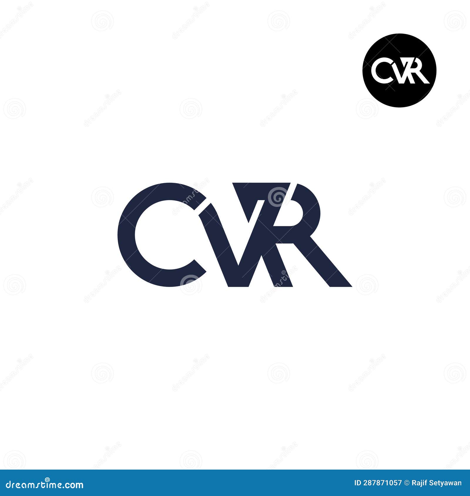 Letter CVR Monogram Logo Design Stock Vector - Illustration of designs ...