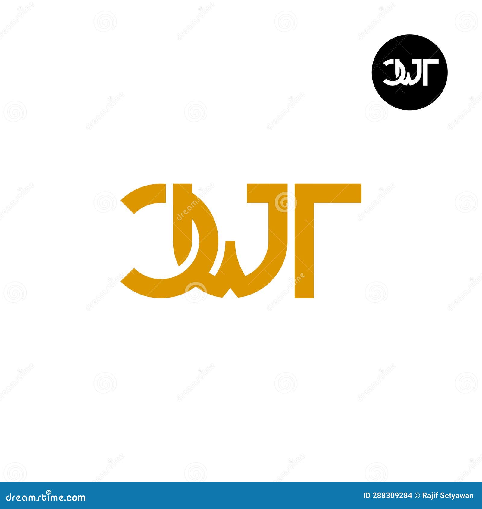 Letter CWT Monogram Logo Design Stock Vector - Illustration of designs ...