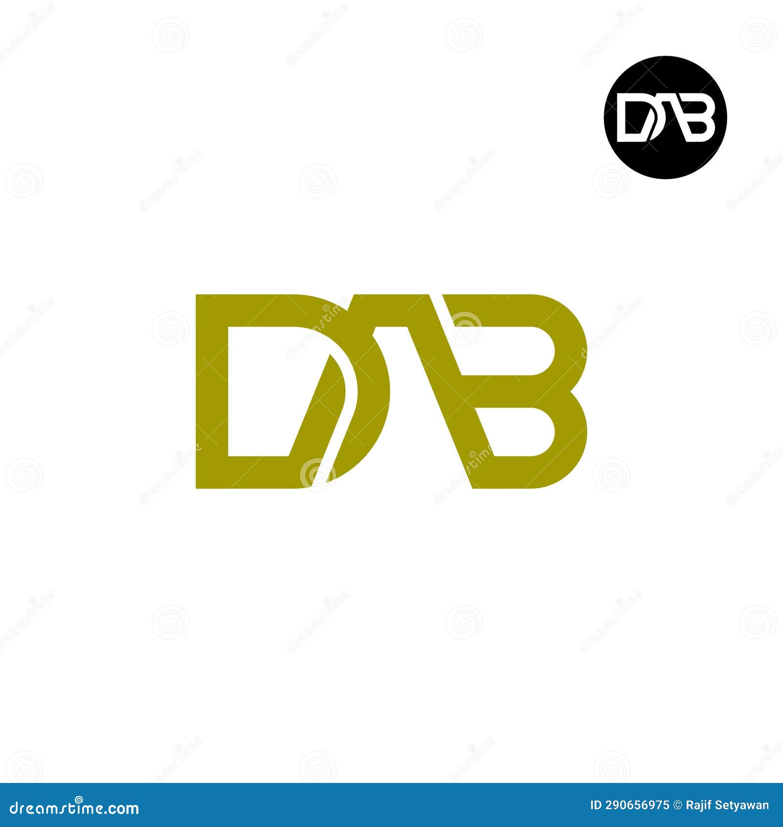 Letter DAB Monogram Logo Design Stock Illustration - Illustration of ...