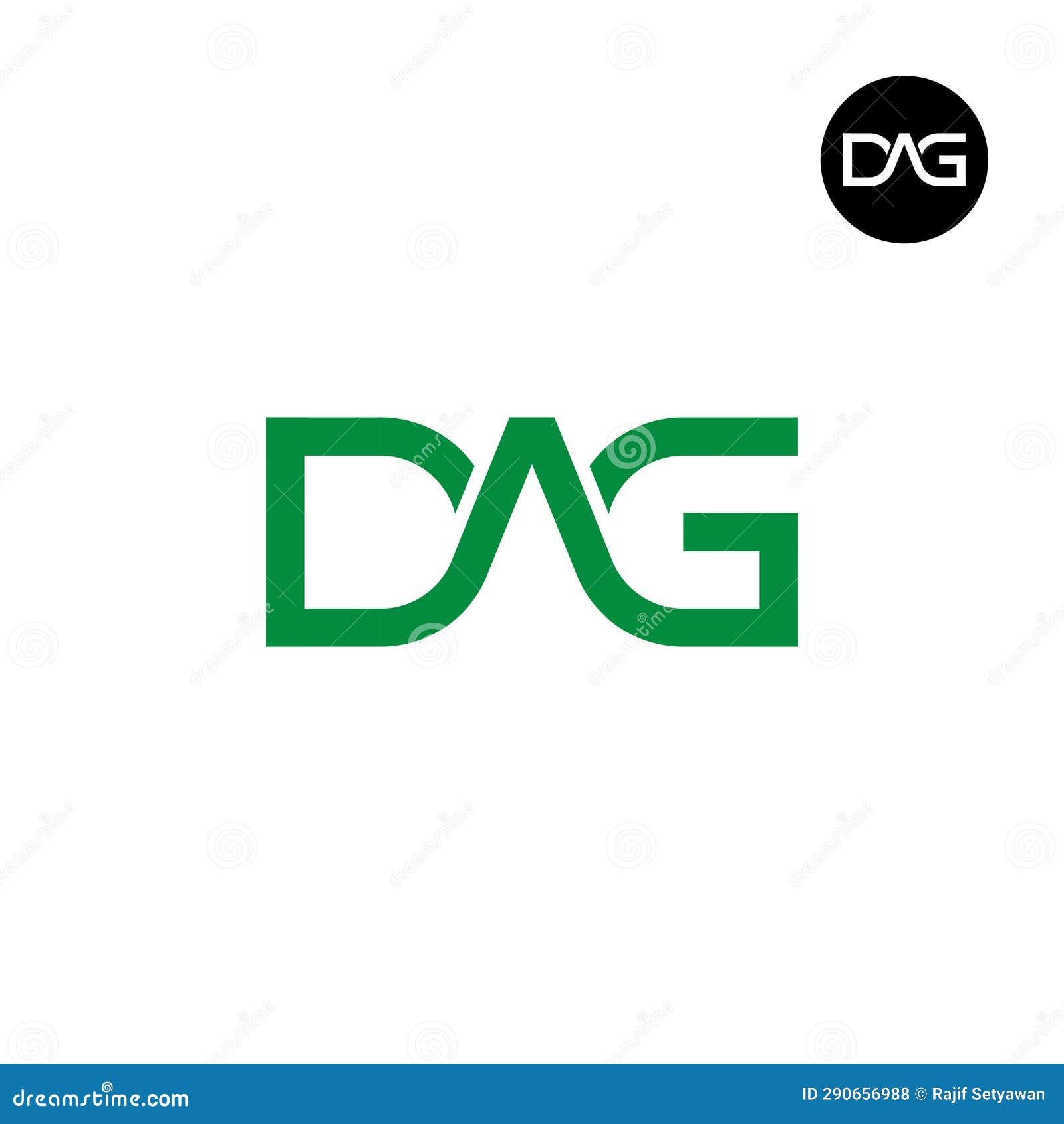Letter DAG Monogram Logo Design Vector Illustration | CartoonDealer.com ...