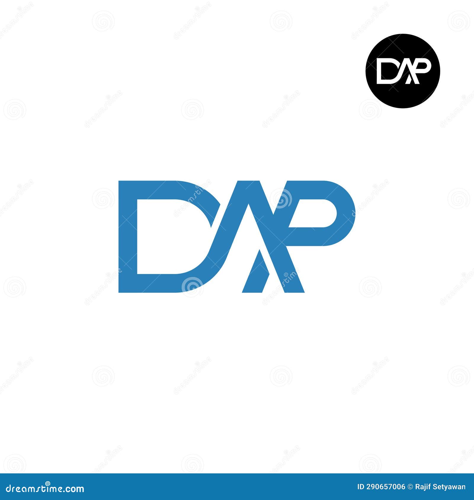 Letter DAP Monogram Logo Design Vector Illustration | CartoonDealer.com ...