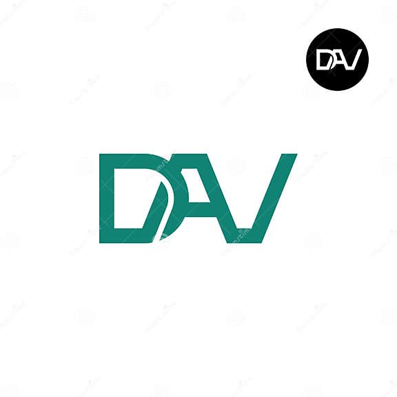 Letter DAV Monogram Logo Design Stock Illustration - Illustration of ...