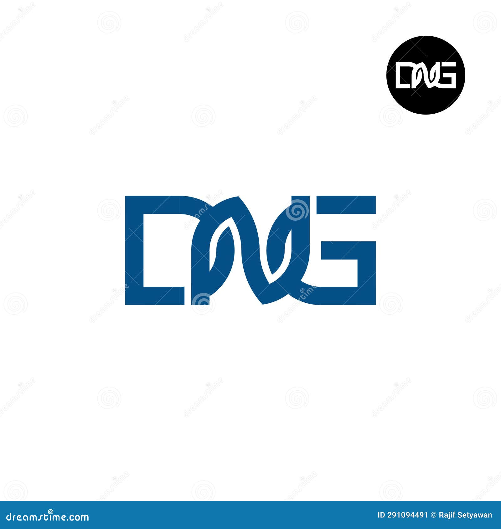 Letter DNG Monogram Logo Design Stock Vector - Illustration of initials ...