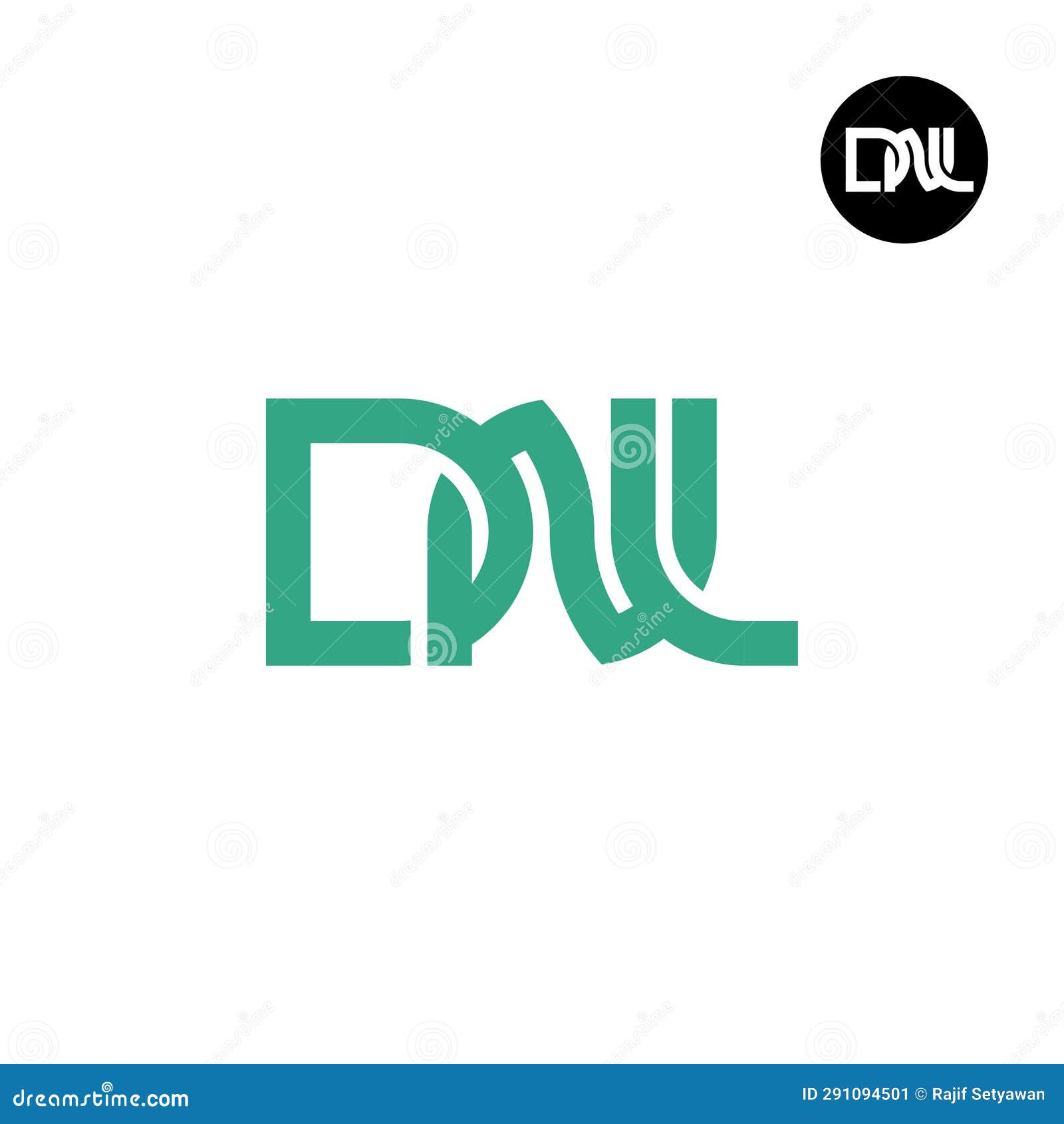 Letter DNL Monogram Logo Design Stock Illustration - Illustration of ...