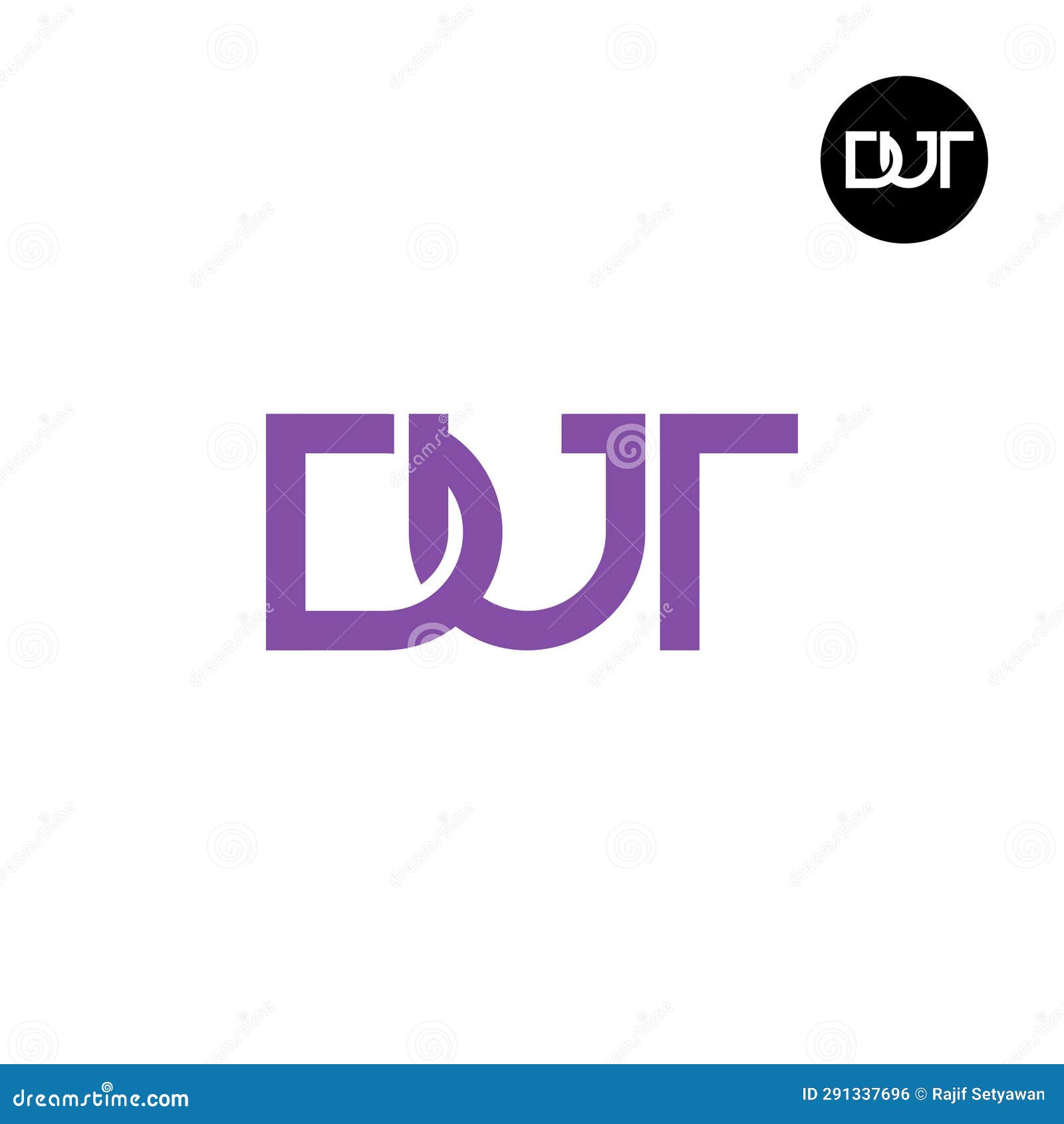 Letter DUT Monogram Logo Design Vector Illustration | CartoonDealer.com ...