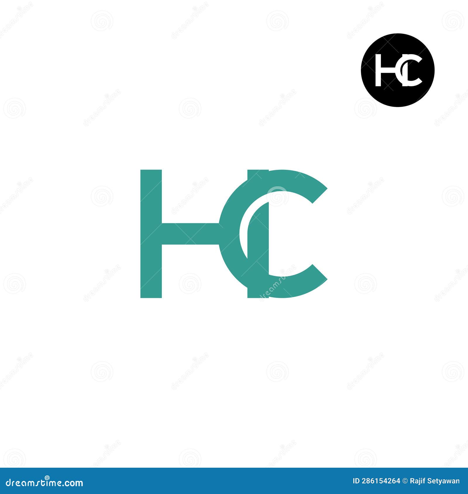 Letter HC Monogram Logo Design Stock Vector - Illustration of logos ...